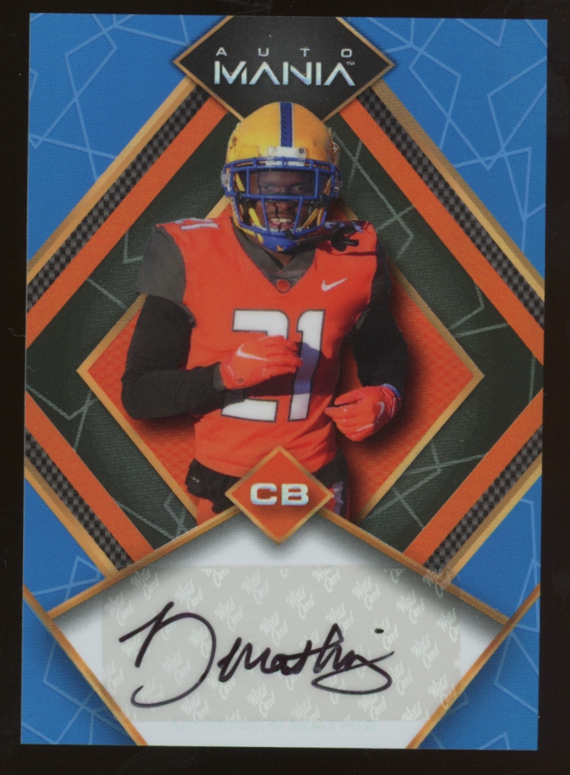 2022 WILD CARD DAMARRI MATHIS ROOKIE AUTO #45284 | Auctionninja.com