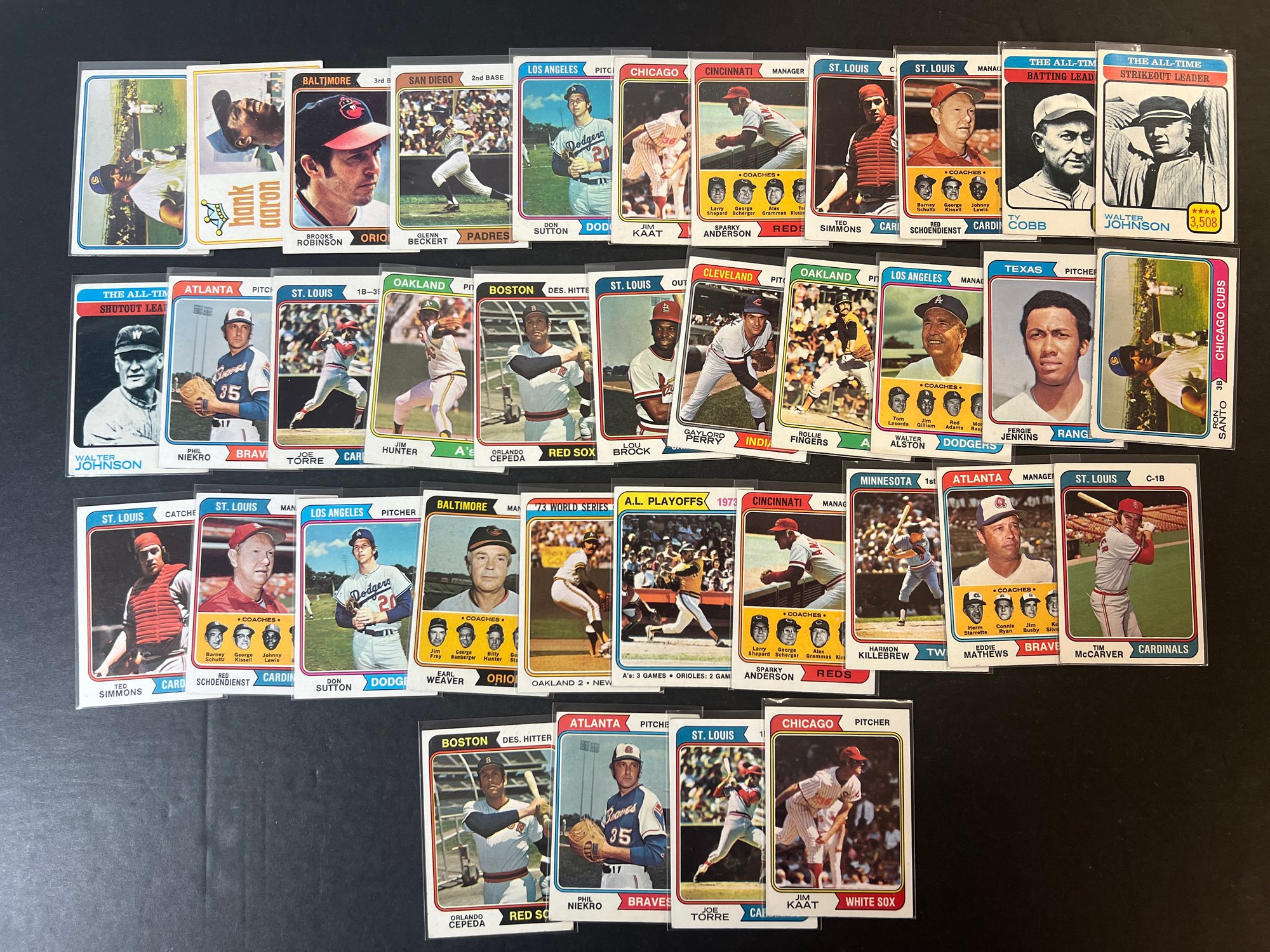 1974 TOPPS BASEBALL CARD LOT #65837 | Auctionninja.com