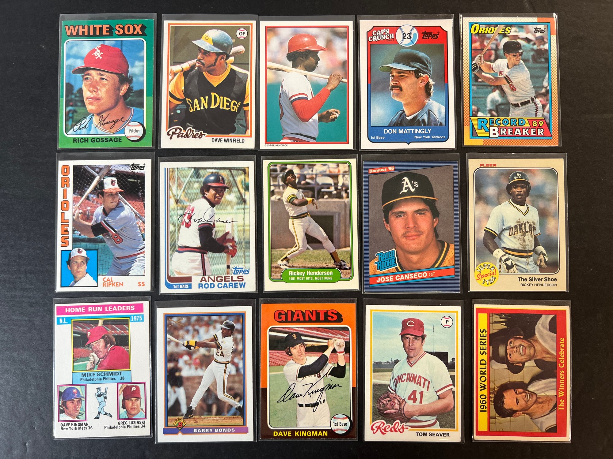 VINTAGE STAR BASEBALL CARD LOT #66360 | Auctionninja.com