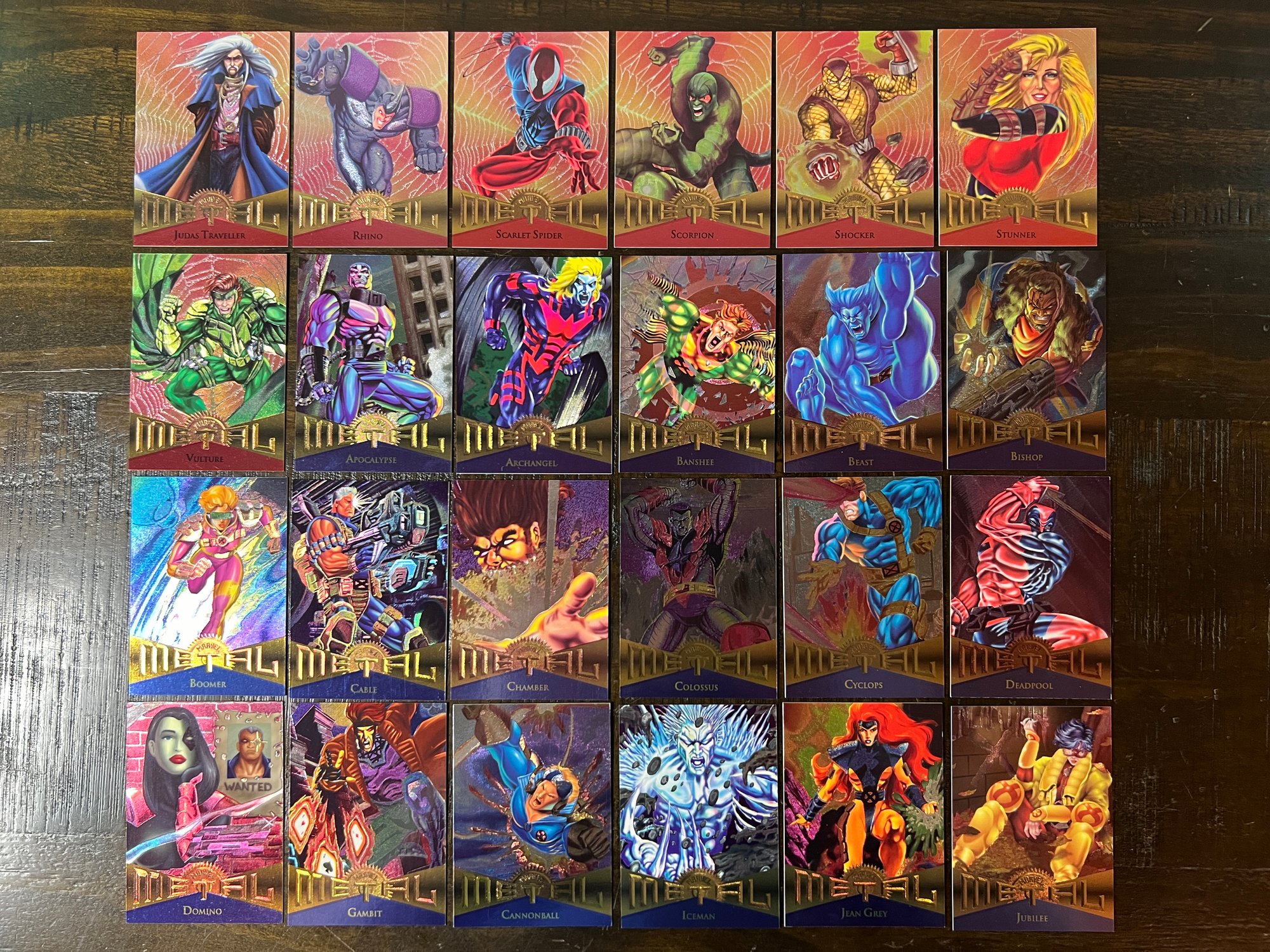 1995 MARVEL METAL UNIVERSE NON SPORT COMIC CARD LOT #67310 ...