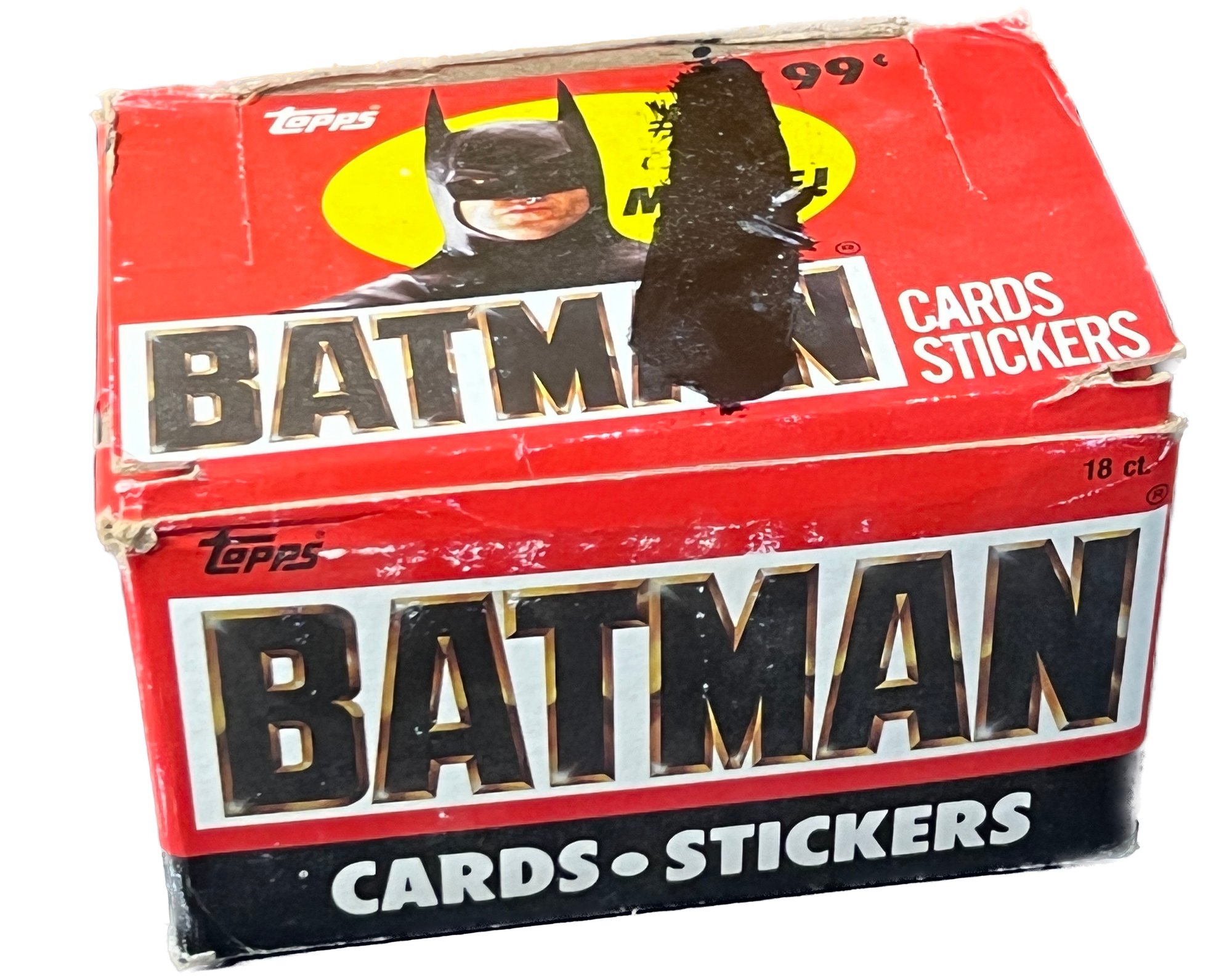 1989 TOPPS BATMAN TRADING CARD BOX 18 PACKS FACTORY SEALED #67434 ...
