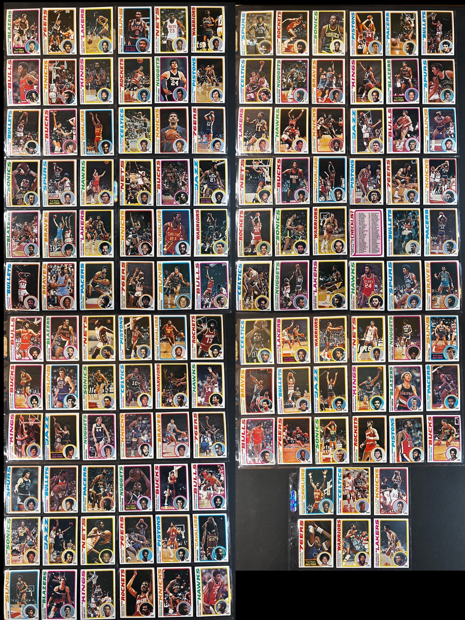 1978 Topps Basketball Complete Set 1-132 #30538 | Auctionninja.com
