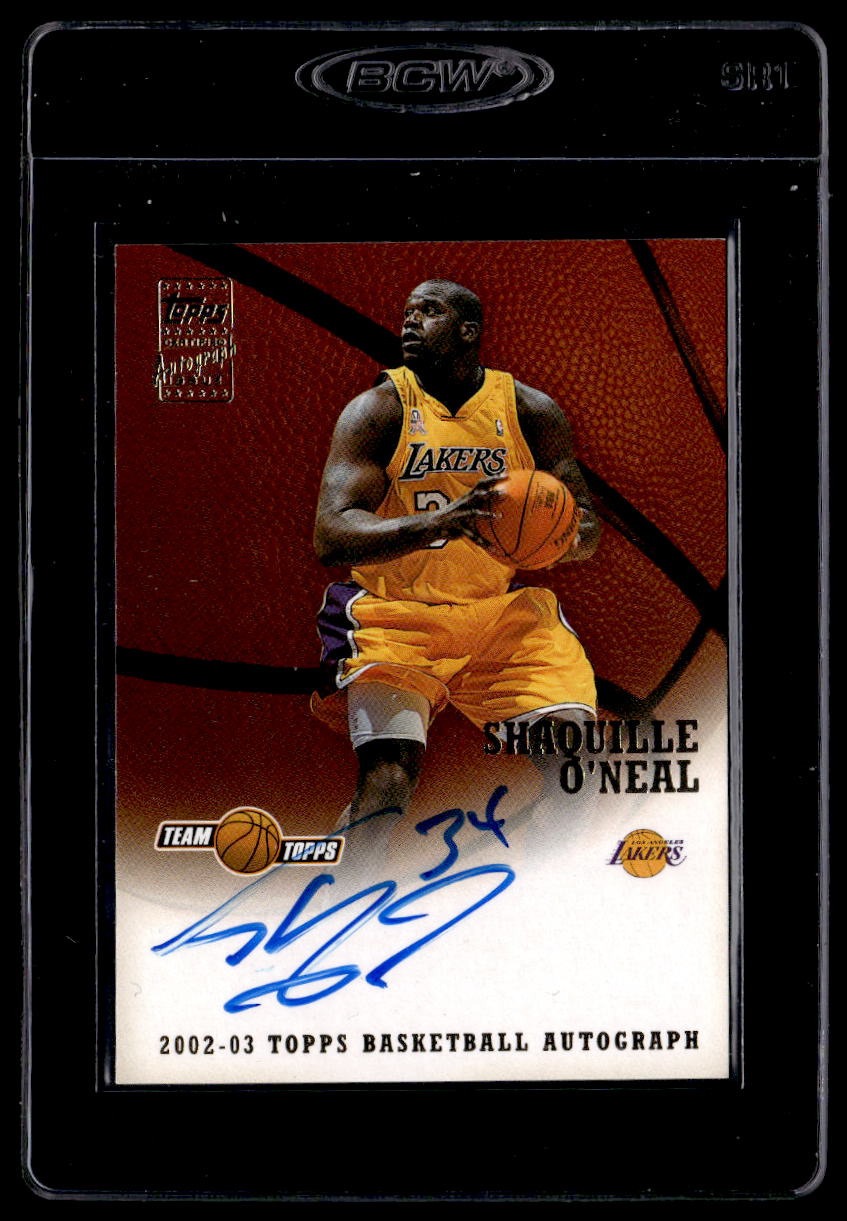 2002 SHAQ AUTO ON CARD BASKETBALL CARD #59466 | Auctionninja.com