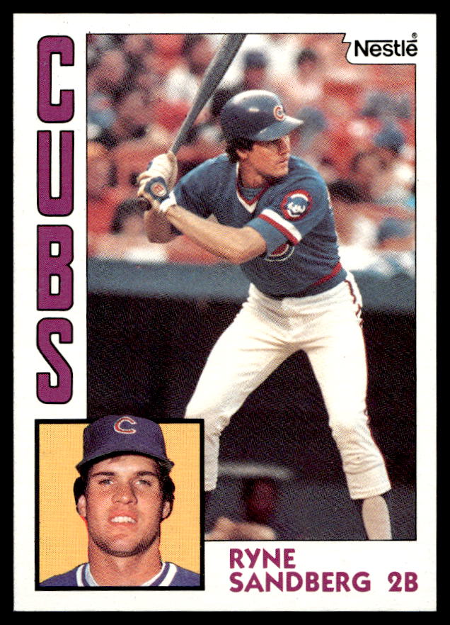 1984 TOPPS NESTLE RYNE SANDBERG BASEBALL CARD #60844 | Auctionninja.com