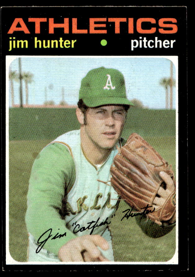 1971 TOPPS JIM HUNTER BASEBALL CARD #60883 | Auctionninja.com