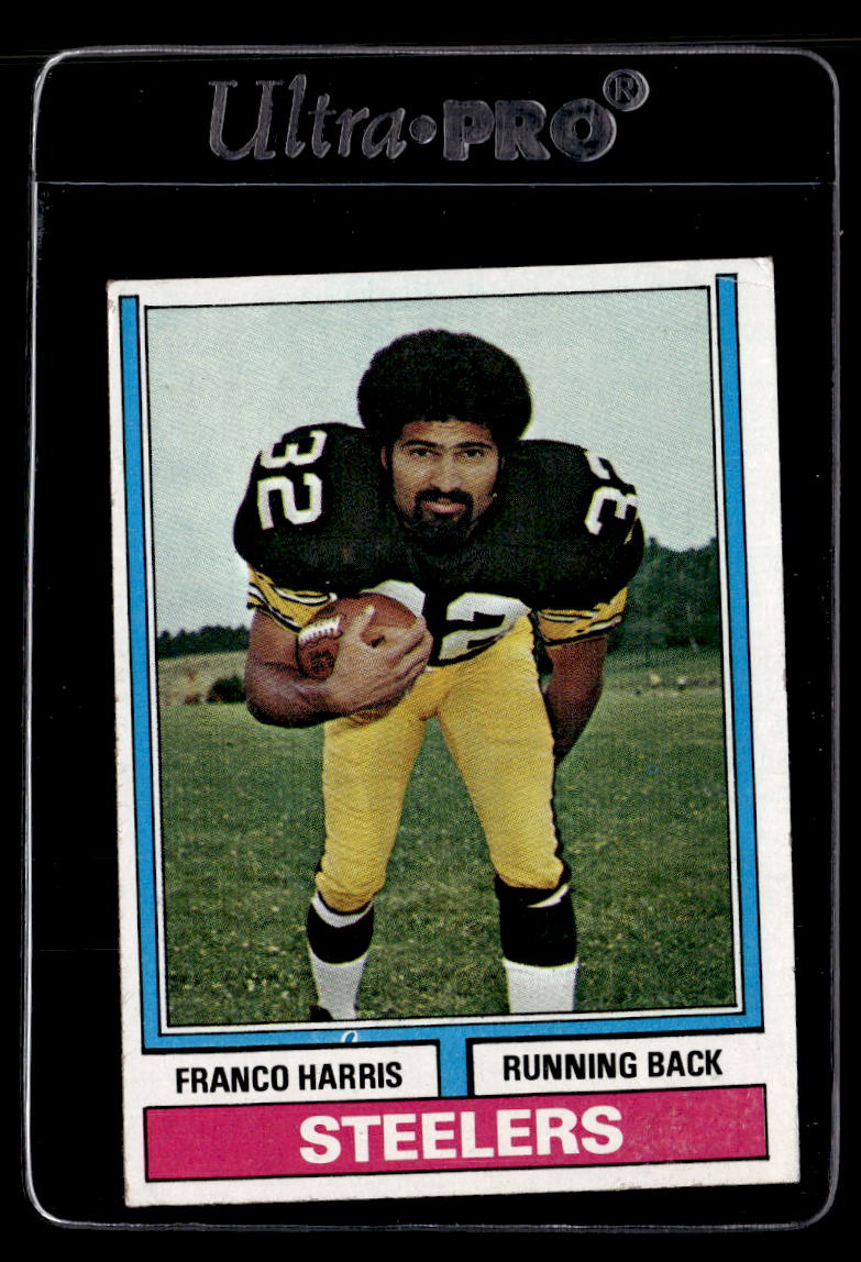 1974 TOPPS FRANCO HARRIS 2ND YR FOOTBALL CARD #62474 | Auctionninja.com