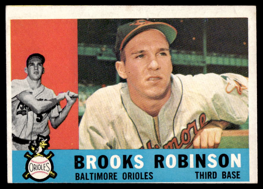 1960 TOPPS BROOKS ROBINSON BASEBALL CARD #62507 | Auctionninja.com