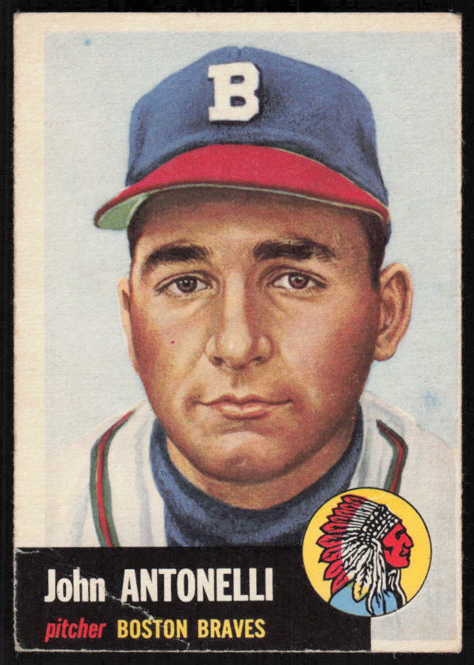 1953 TOPPS BASEBALL CARD John Antonelli #49942 | Auctionninja.com