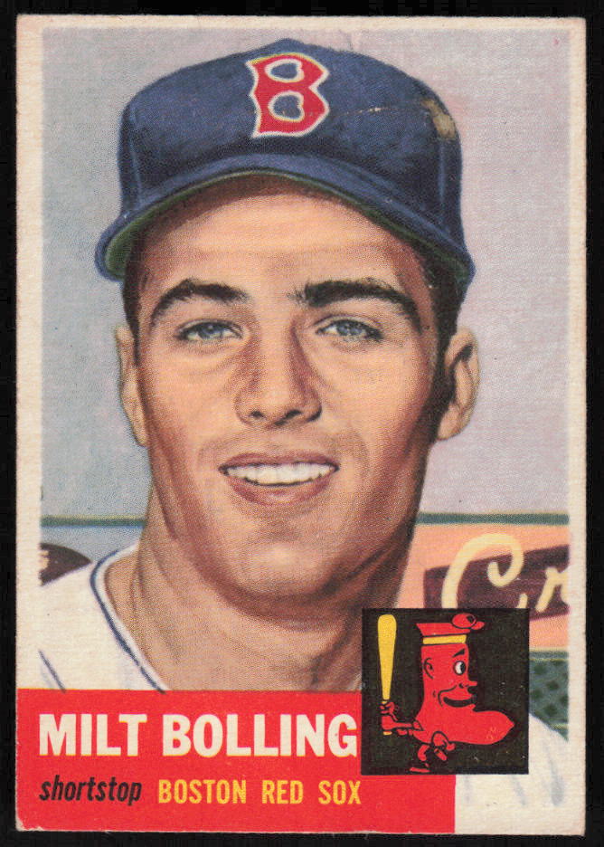 1953 TOPPS BASEBALL CARD Milt Bolling ROOKIE CARD #50068 | Auctionninja.com