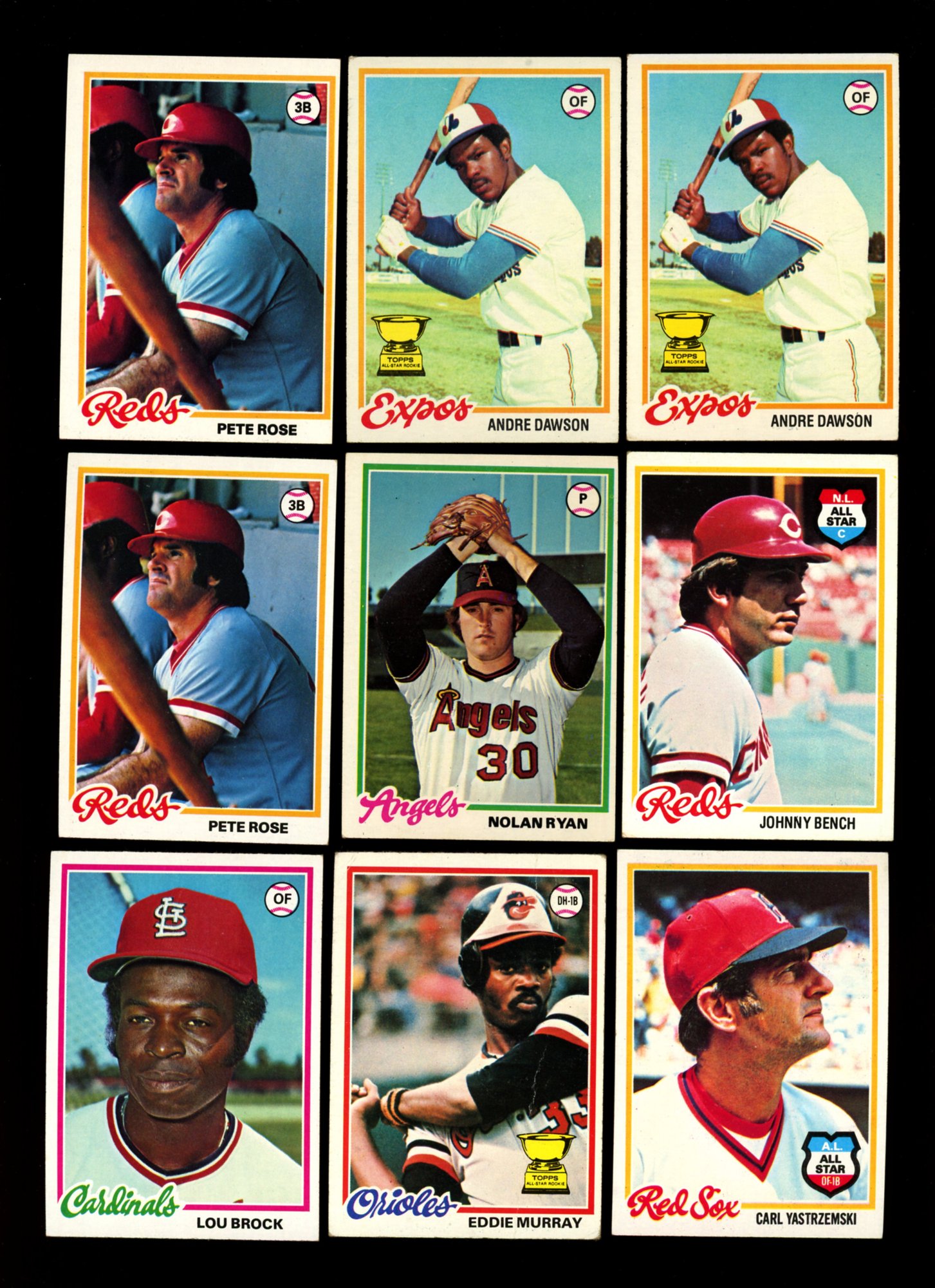 VINTAGE STAR BASEBALL CARD LOT #66358 | Auctionninja.com