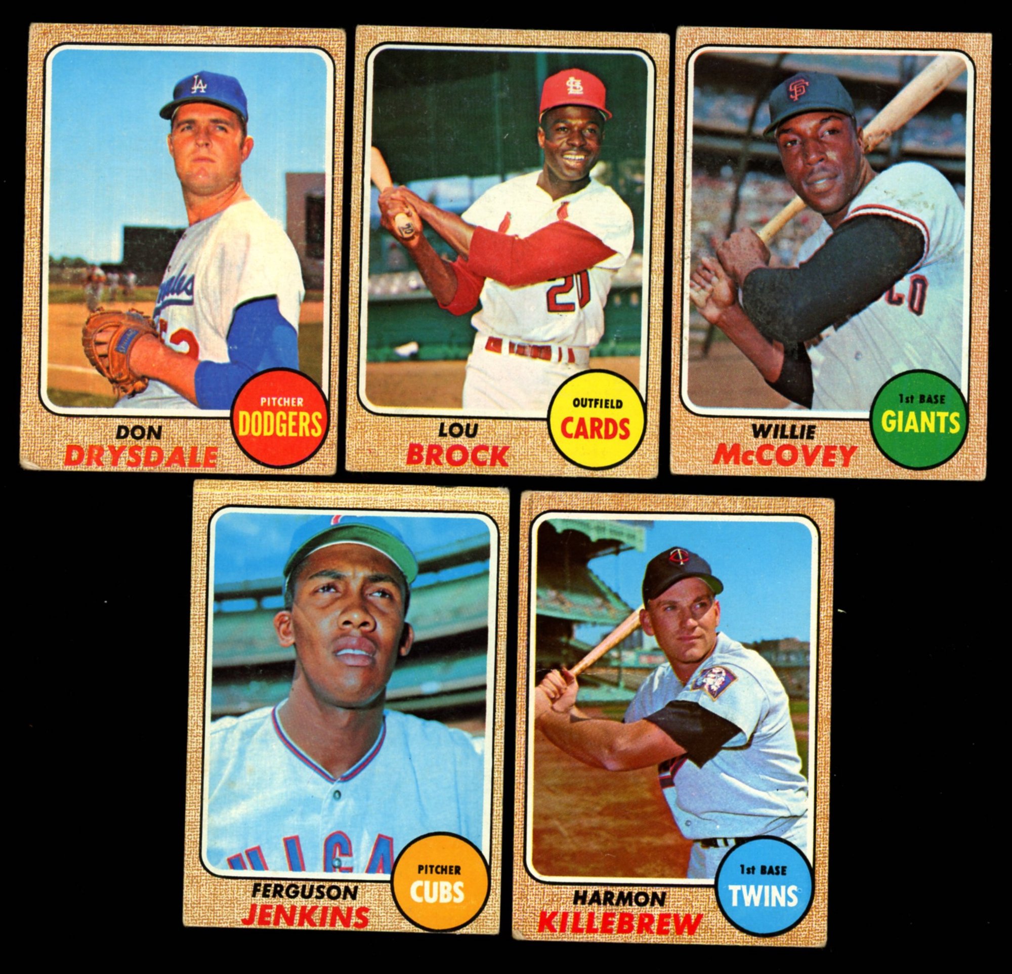1968 TOPPS BASEBALL STAR CARD LOT #66749 | Auctionninja.com