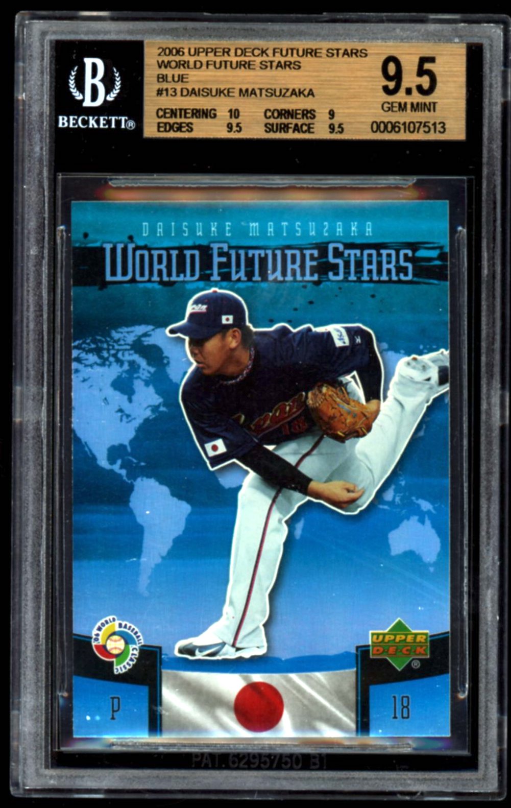 Daisuke Matsuzaka ROOKIE BECKETT 9.5 BASEBALL CARD #67173 ...