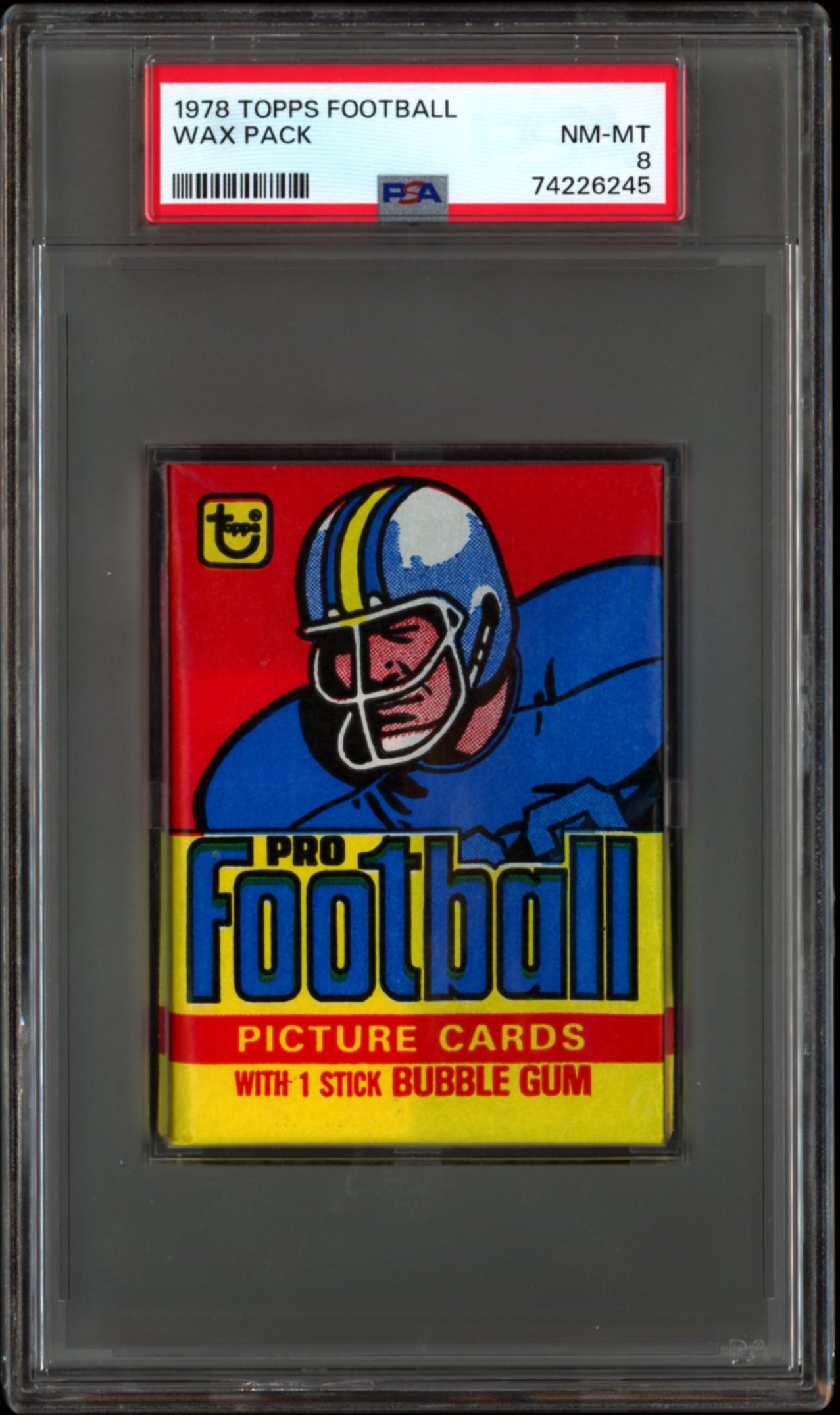 1978 TOPPS WAX PACK SEALED FOOTBALL CARDS PSA 8 #60217 | Auctionninja.com