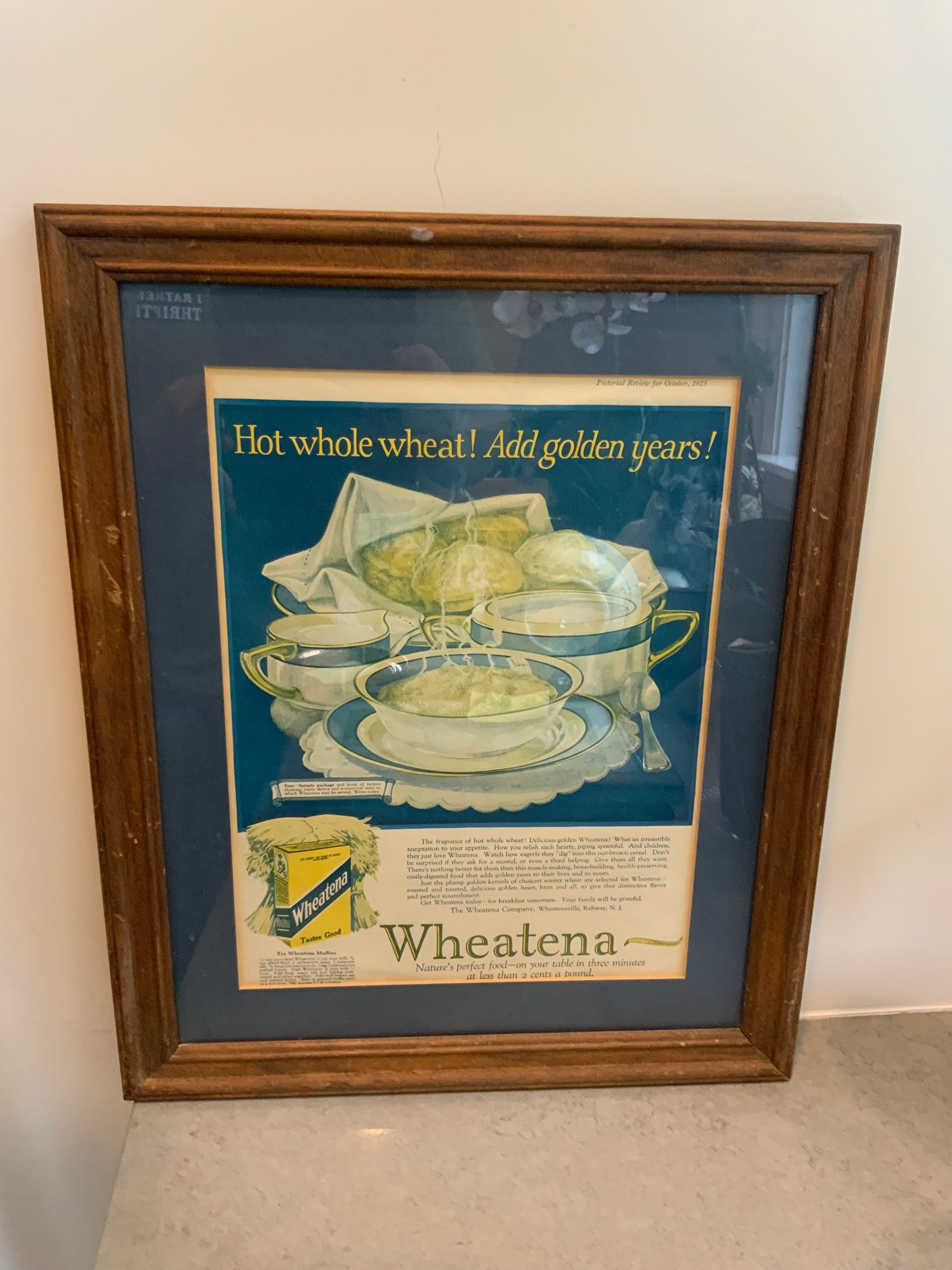 Antique Reproduction Wheatena AD Print, 14.5x18 Inches #59338 ...