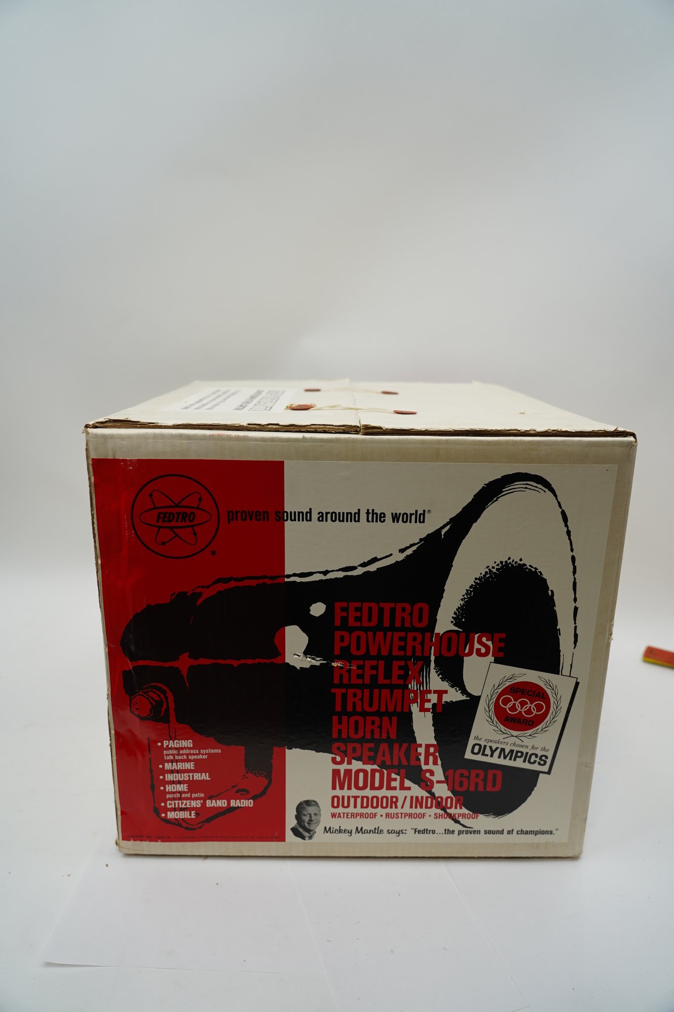 OLD NEW STOCK (1) MICKEY MANTLE FEDTRO POWERHOUSE REFLEX TRUMPET HORN ...