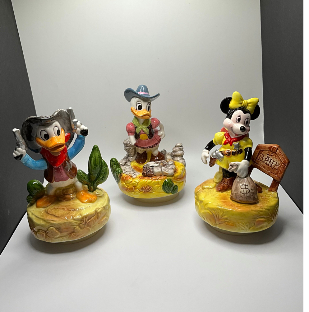 Rare Set Of 3 Disney Music Box Made By Schmid Bros #1252 | Auctionninja.com
