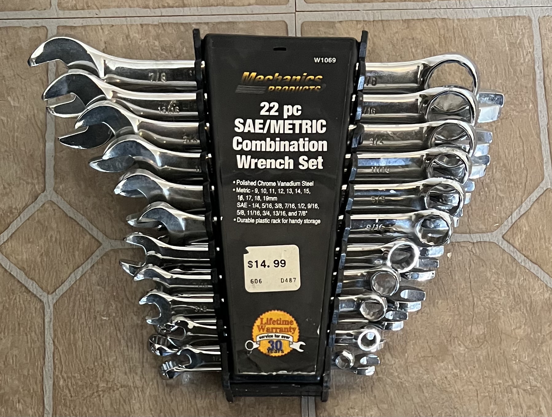 Mechanics Products 22-piece Combination Wrench Set - Complete #26471 ...