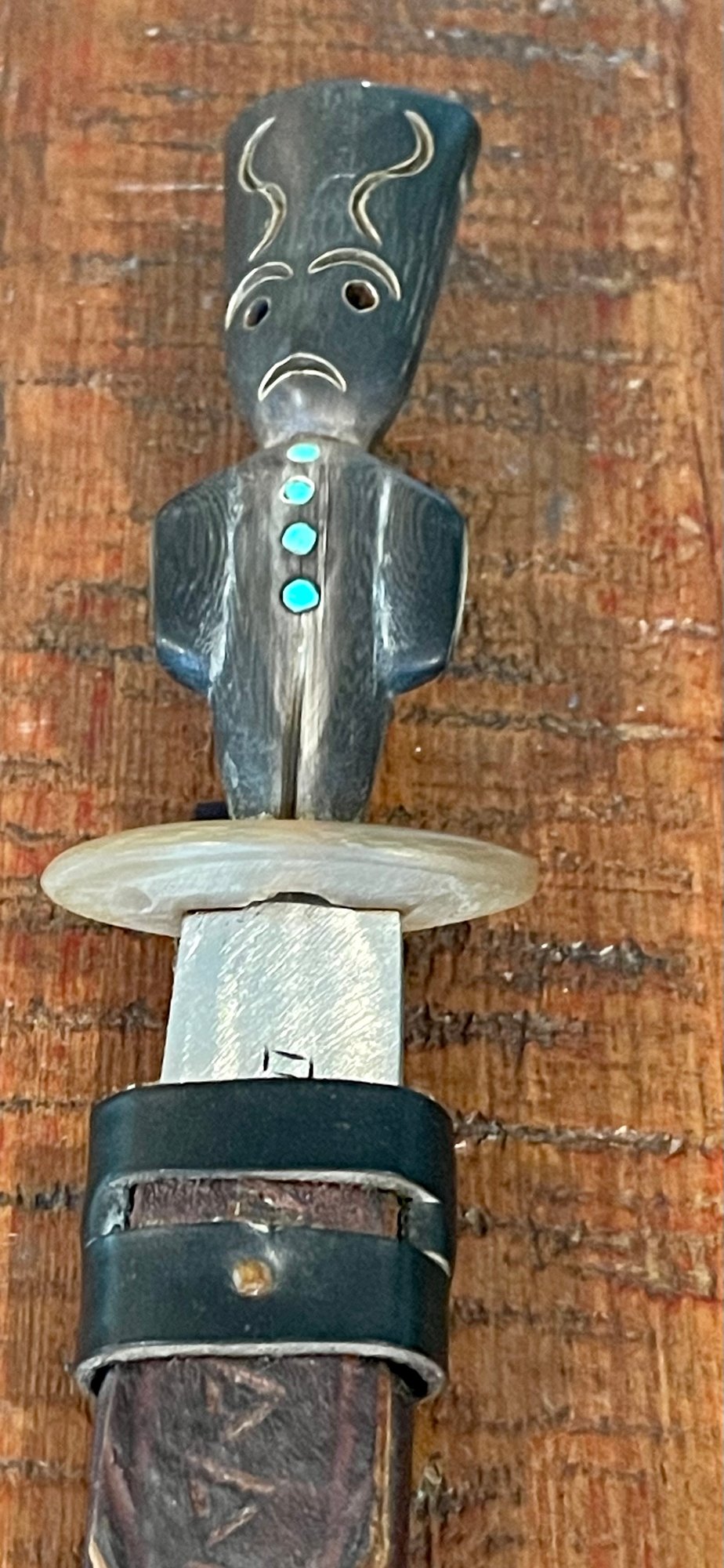 Carved Horn Mayan Native Knife - Chichicastenango Guatemala Dagger With ...