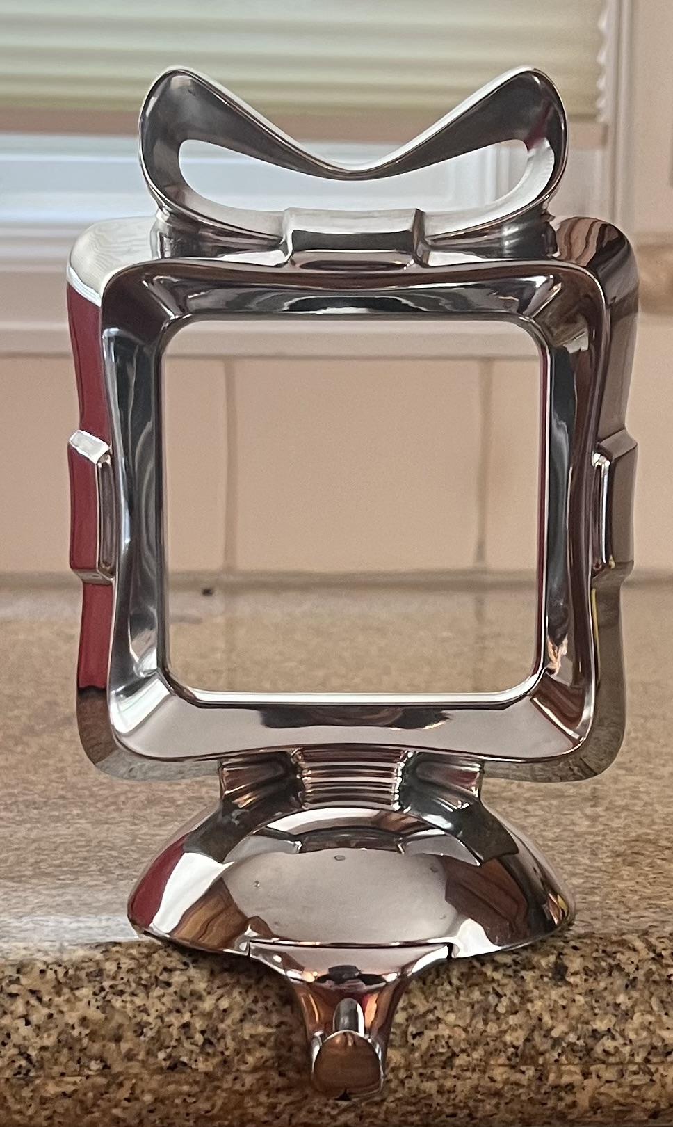 Nambe Stocking Hanger Frame With Original Box And Nambe 4" X 6" Elbow ...