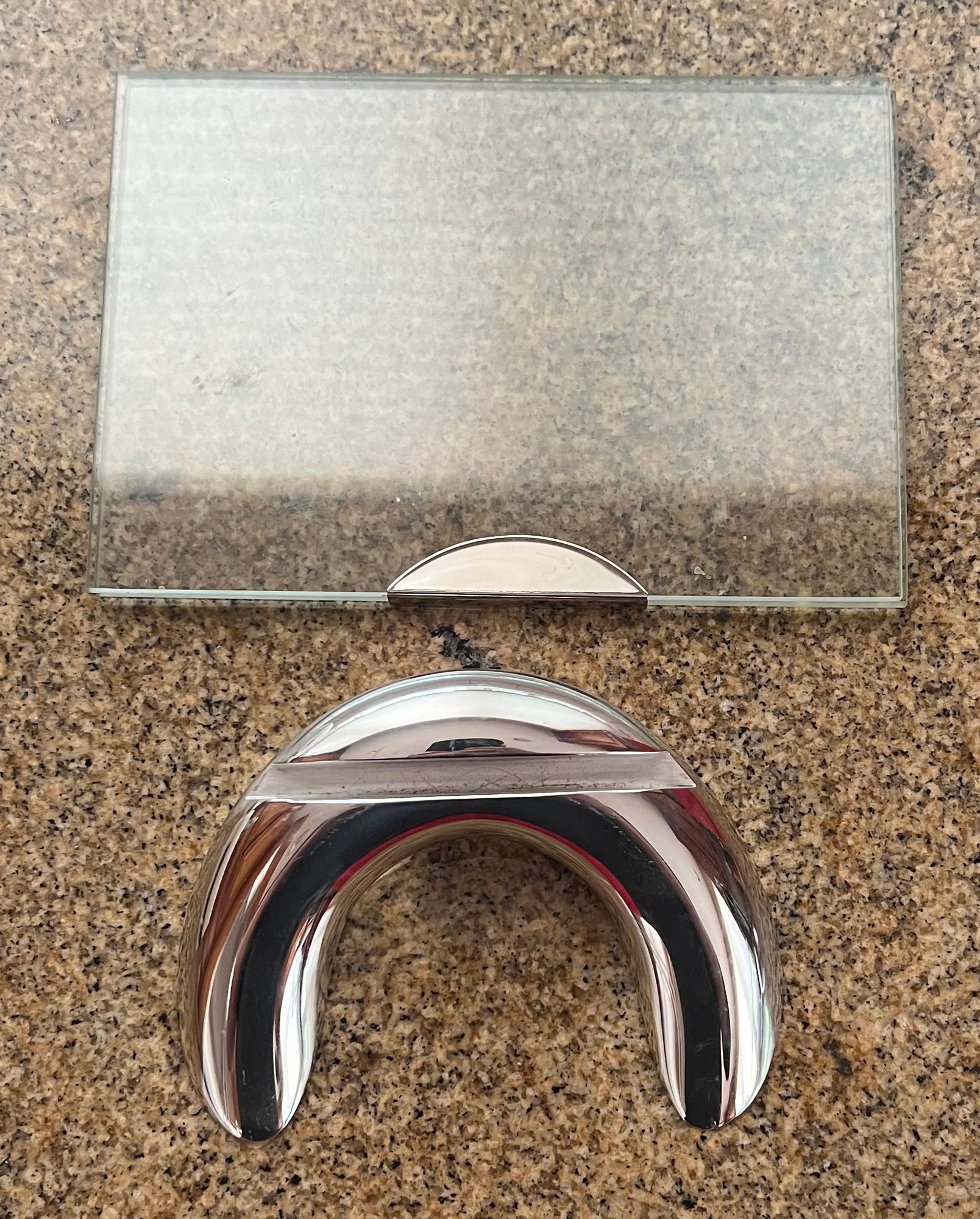 Nambe Stocking Hanger Frame With Original Box And Nambe 4" X 6" Elbow ...