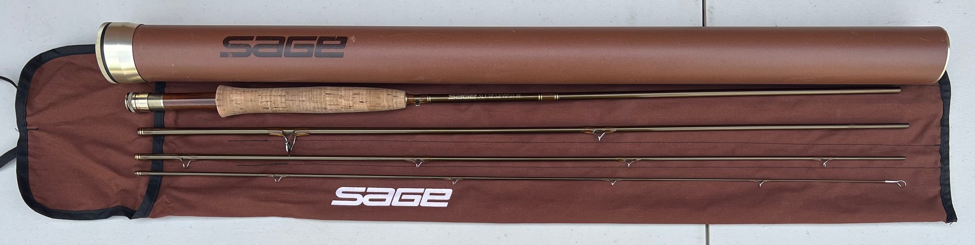 Sage Model SLT 590-4 9' #5 Line Fly Rod With Hard Case #40133 ...
