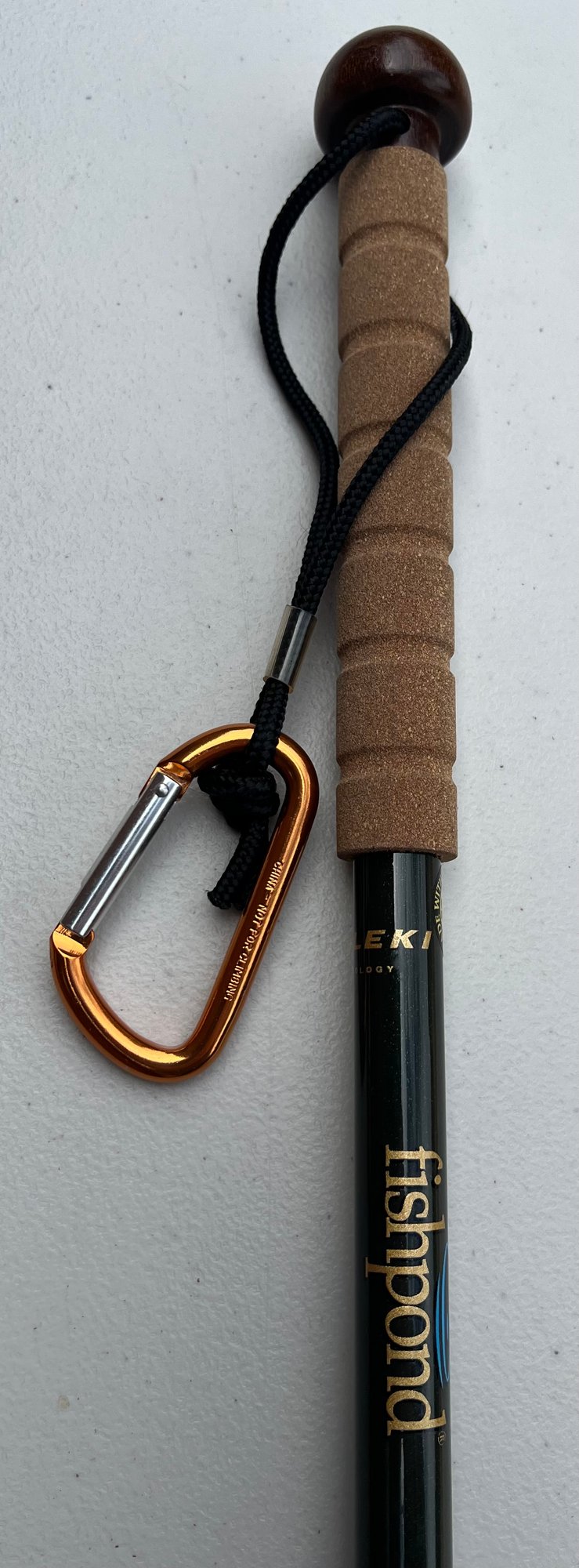 (2) Vintage Hand Carved And Painted Wooden Canes With Leki Fishpond ...