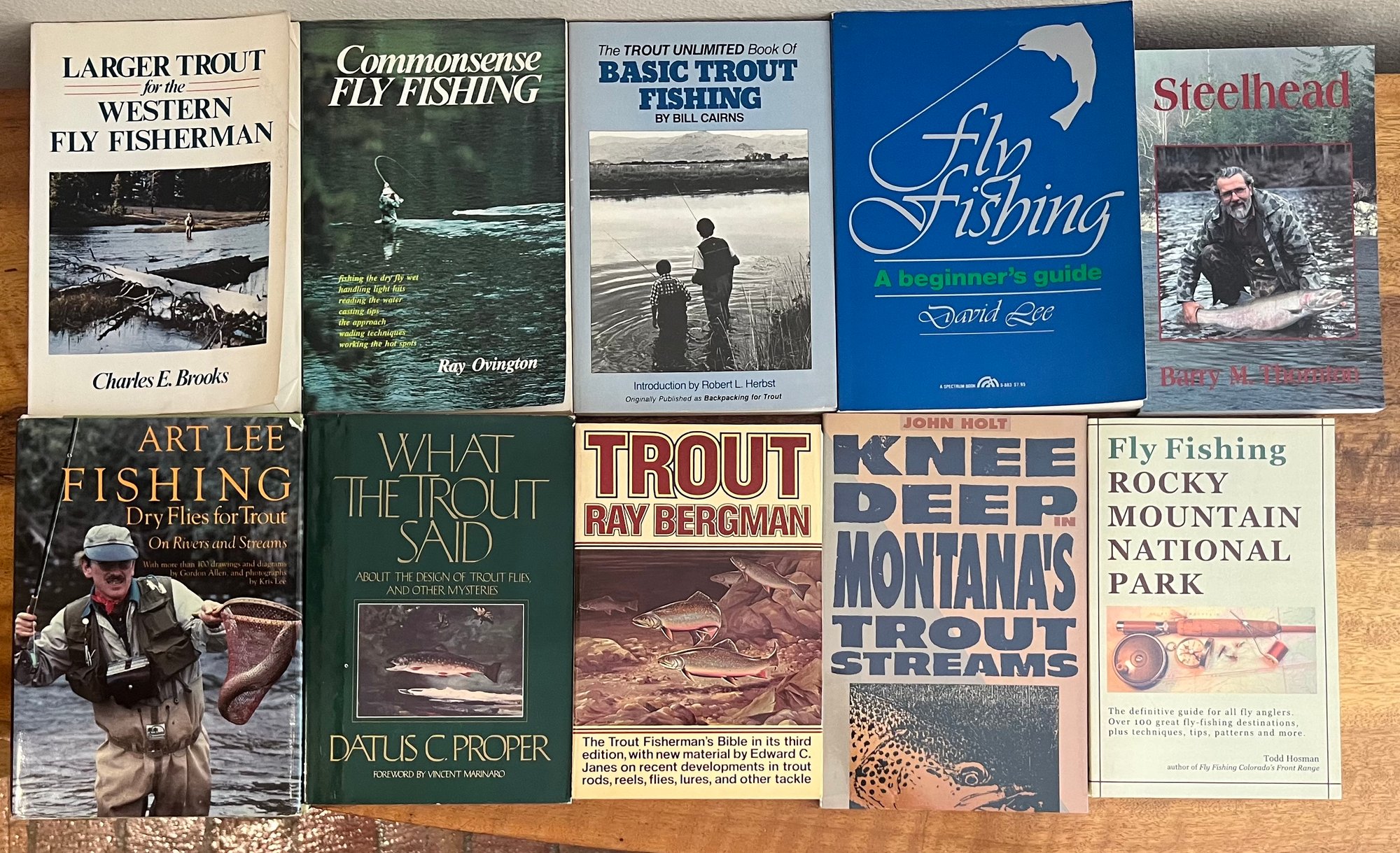 (10) Trout, Fishing, And Fly Fishing Books - Steel Head, RMNP, What The ...