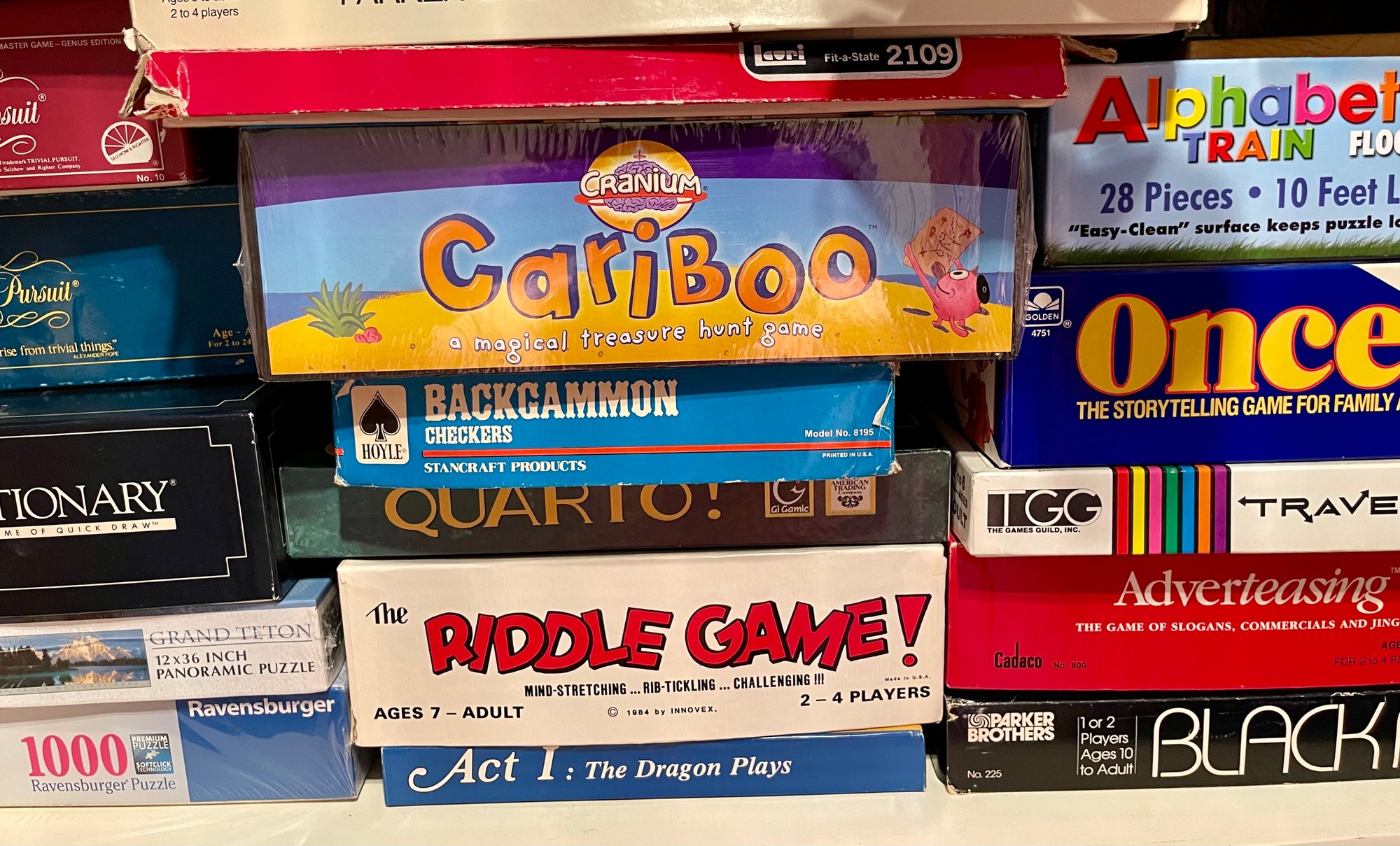 Lot Of Board Games And Toys - Girl Talk, Mah Jongg 1975, Cariboo ...