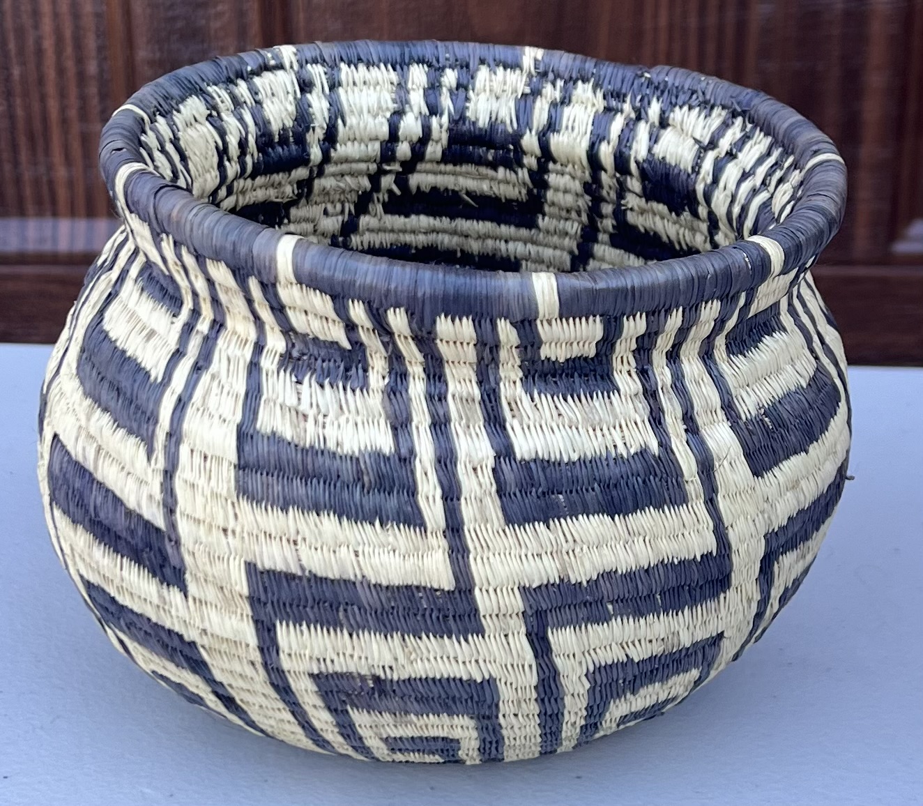 Small Darien Panama Wounaan And Embera Natural Fiber Woven Basket ...