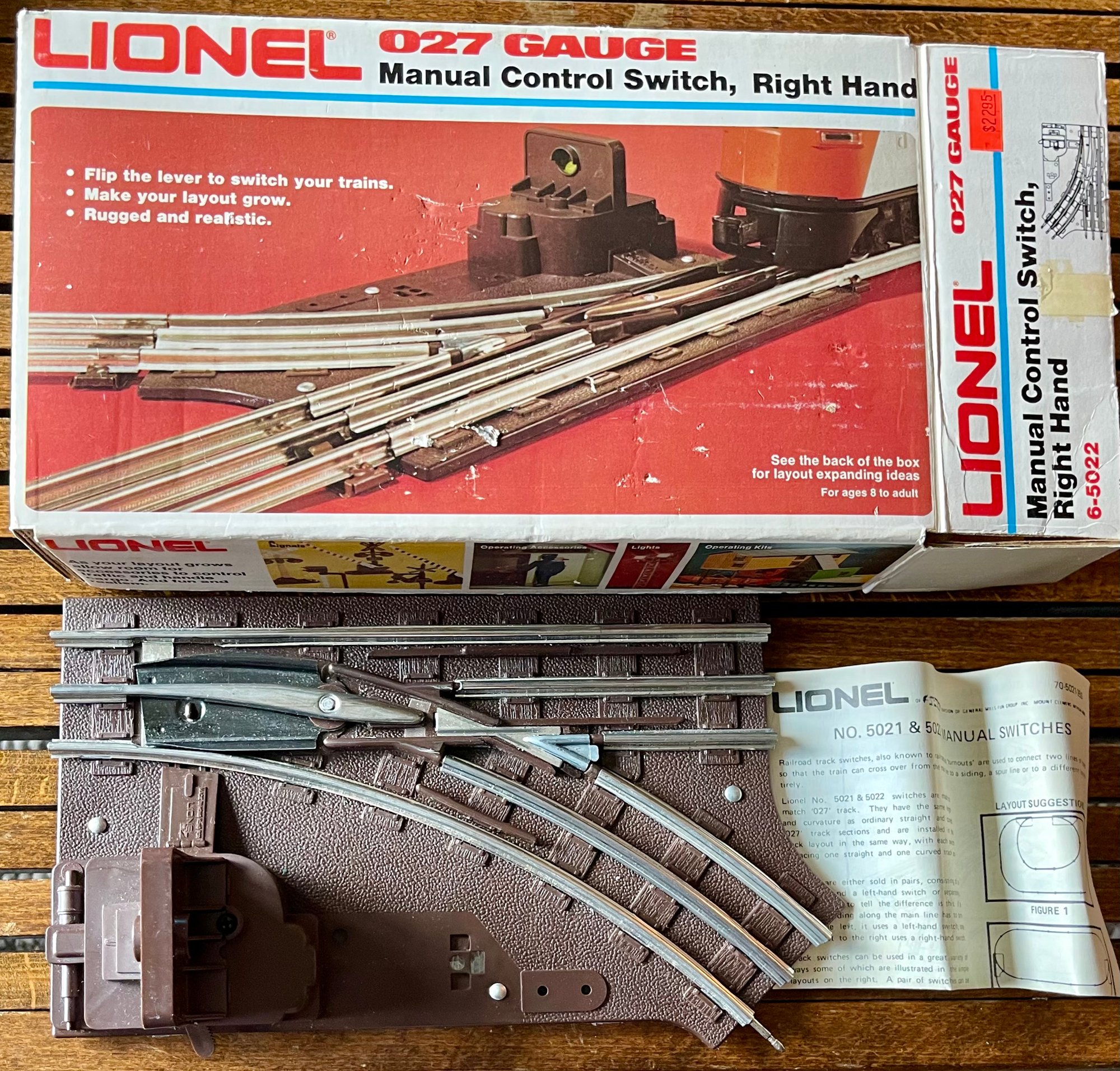 Vintage Lionel 027 Gauge Manual Control Switch In Original Box W ...