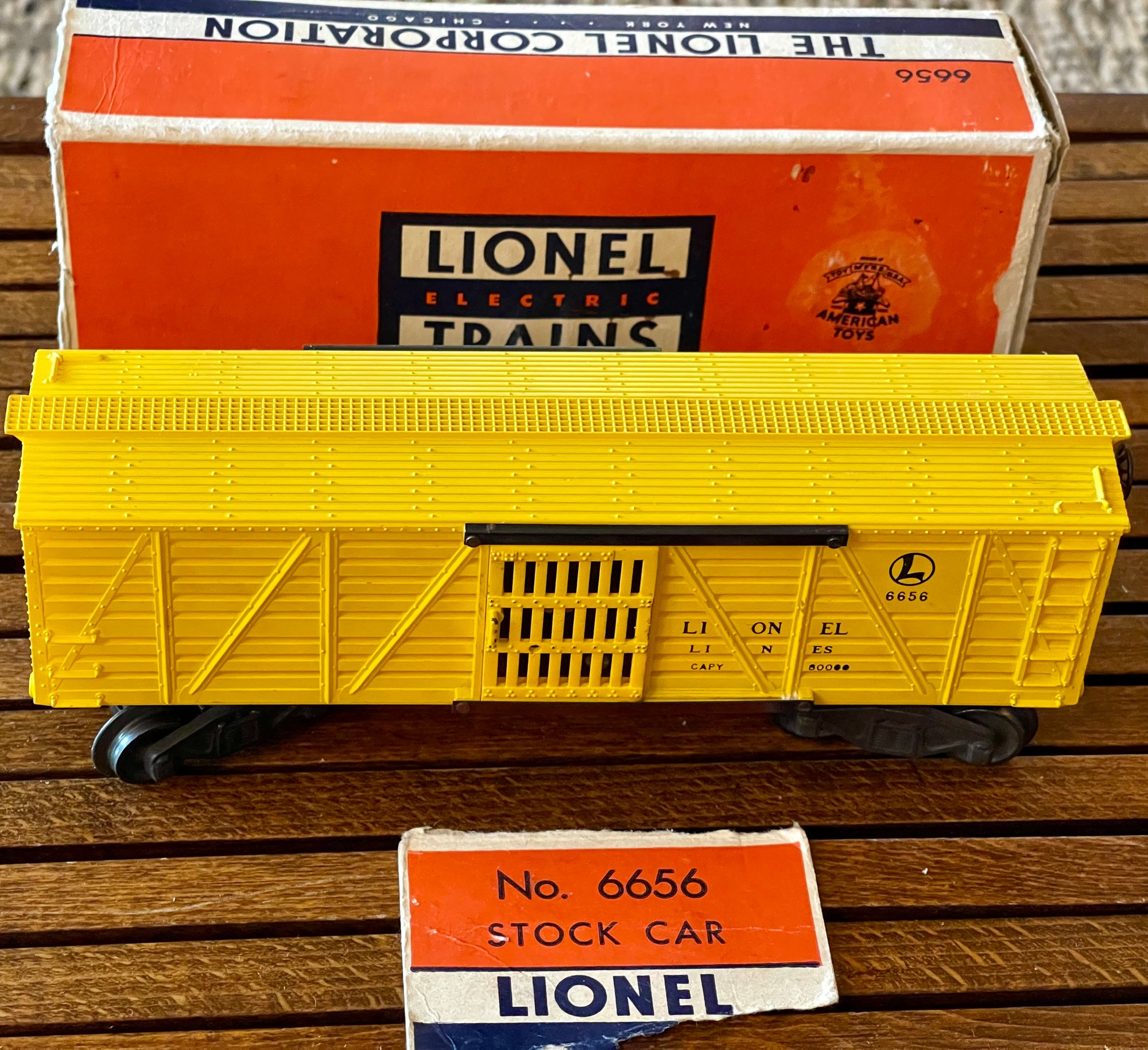 Vintage Lionel Number 6656 Stock Car Train In Original Box #39328 ...