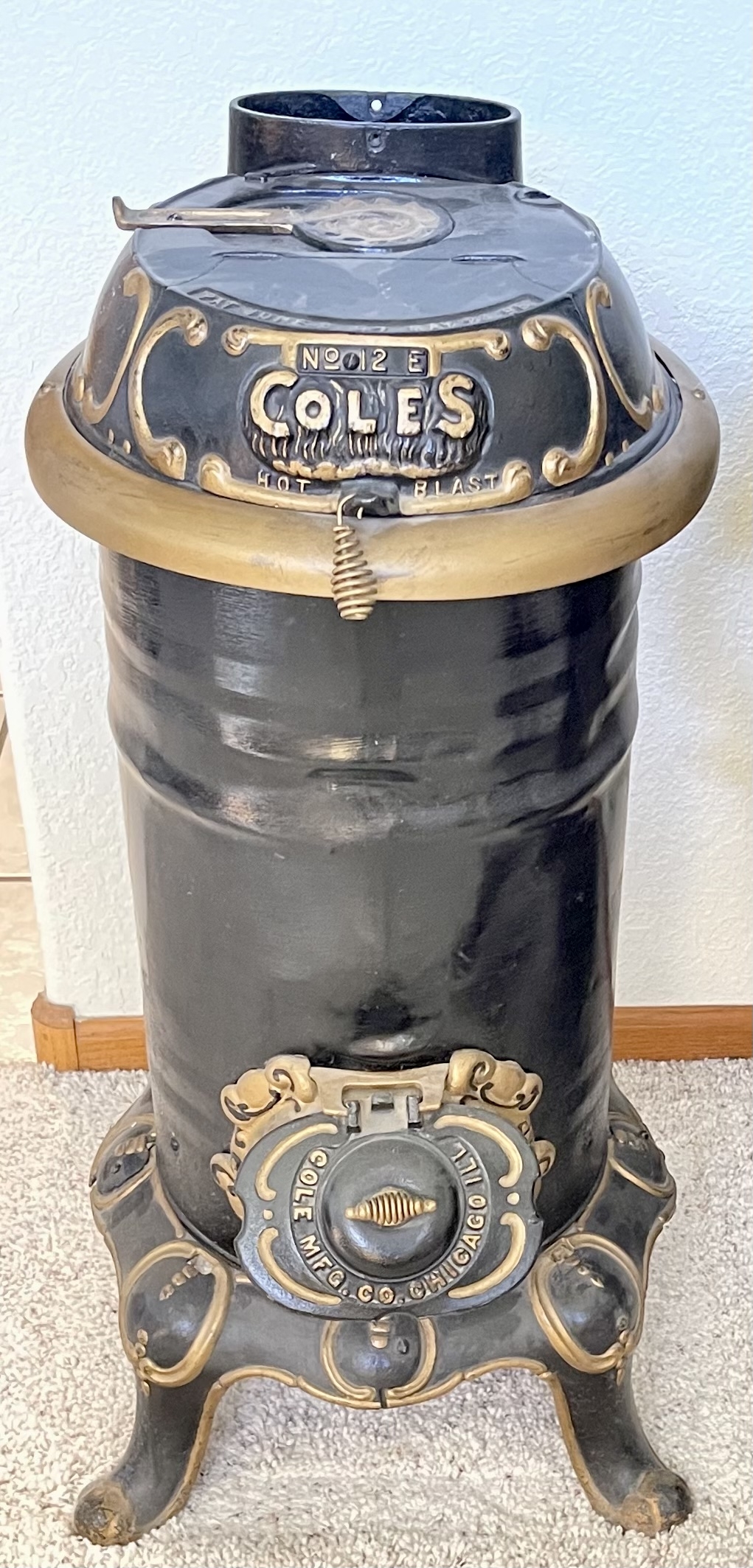 Coles Hot Blast Cole MFG Co. Chicago Illinois No. 12 E May 1898 Coal ...