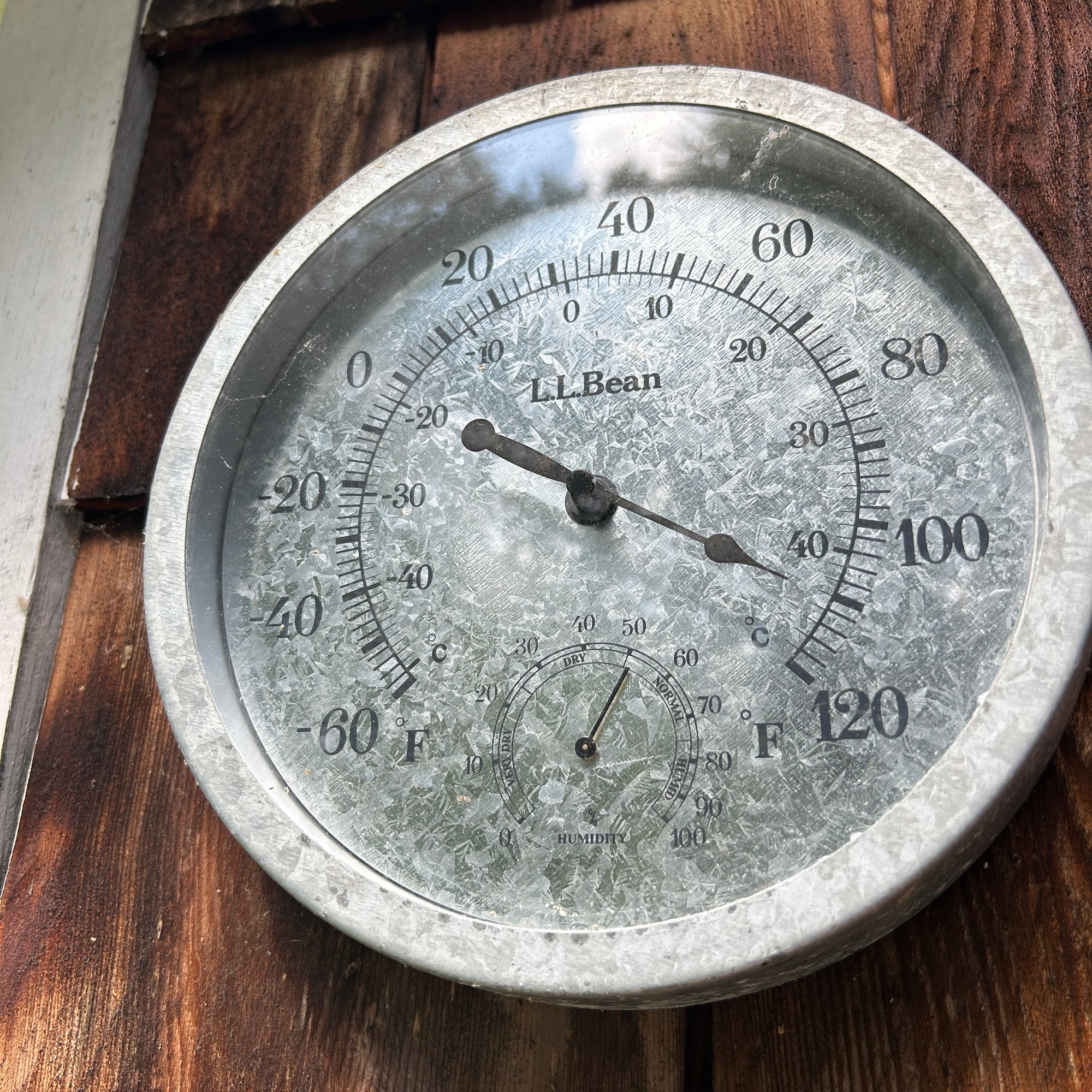 Vintage LLBEAN Outdoor Wall Mount Thermometer & Hygrometer (Outdoor ...