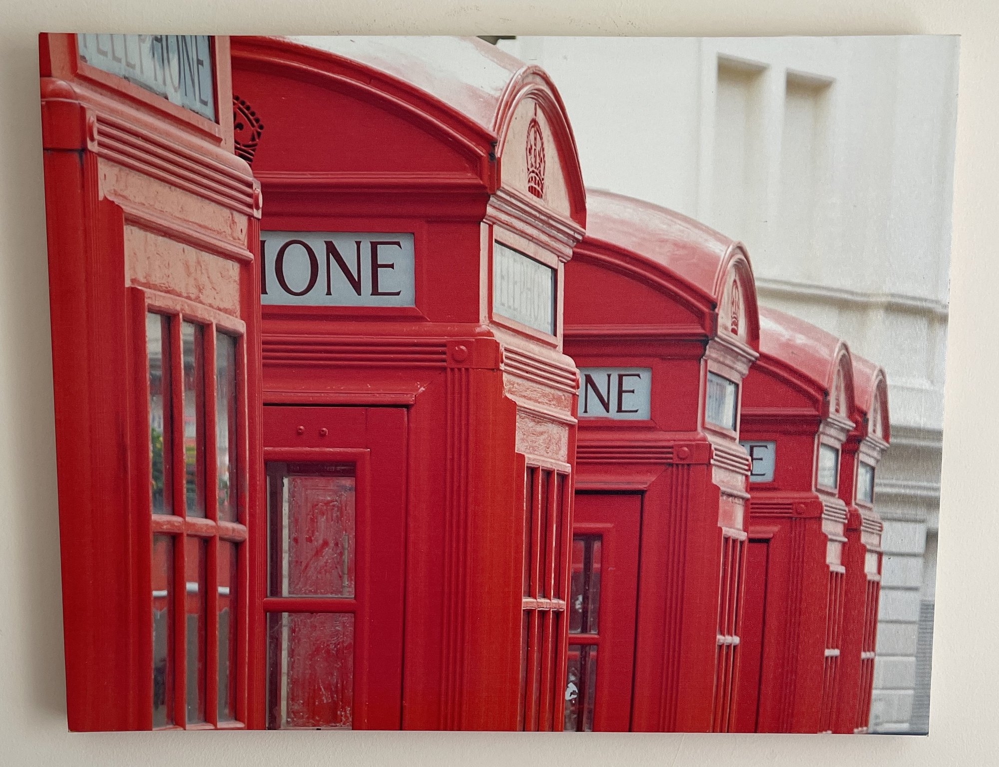 PHOTO PRINT OF BRITISH TELEPHONE BOOTHS #11194 | Auctionninja.com