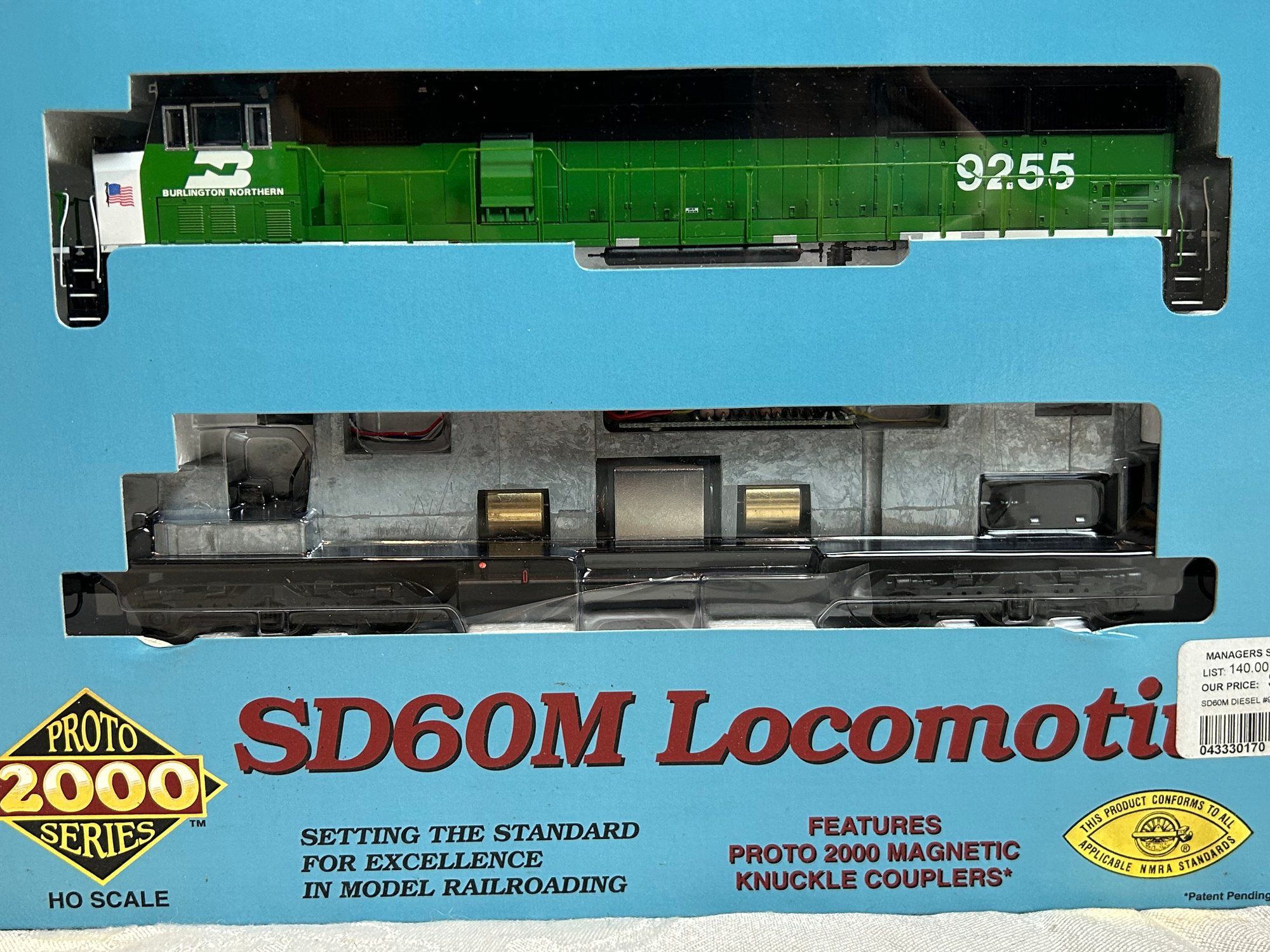 Limited Edition Proto 2000 Series SD60 Locomotive HO Scale - Burlington ...