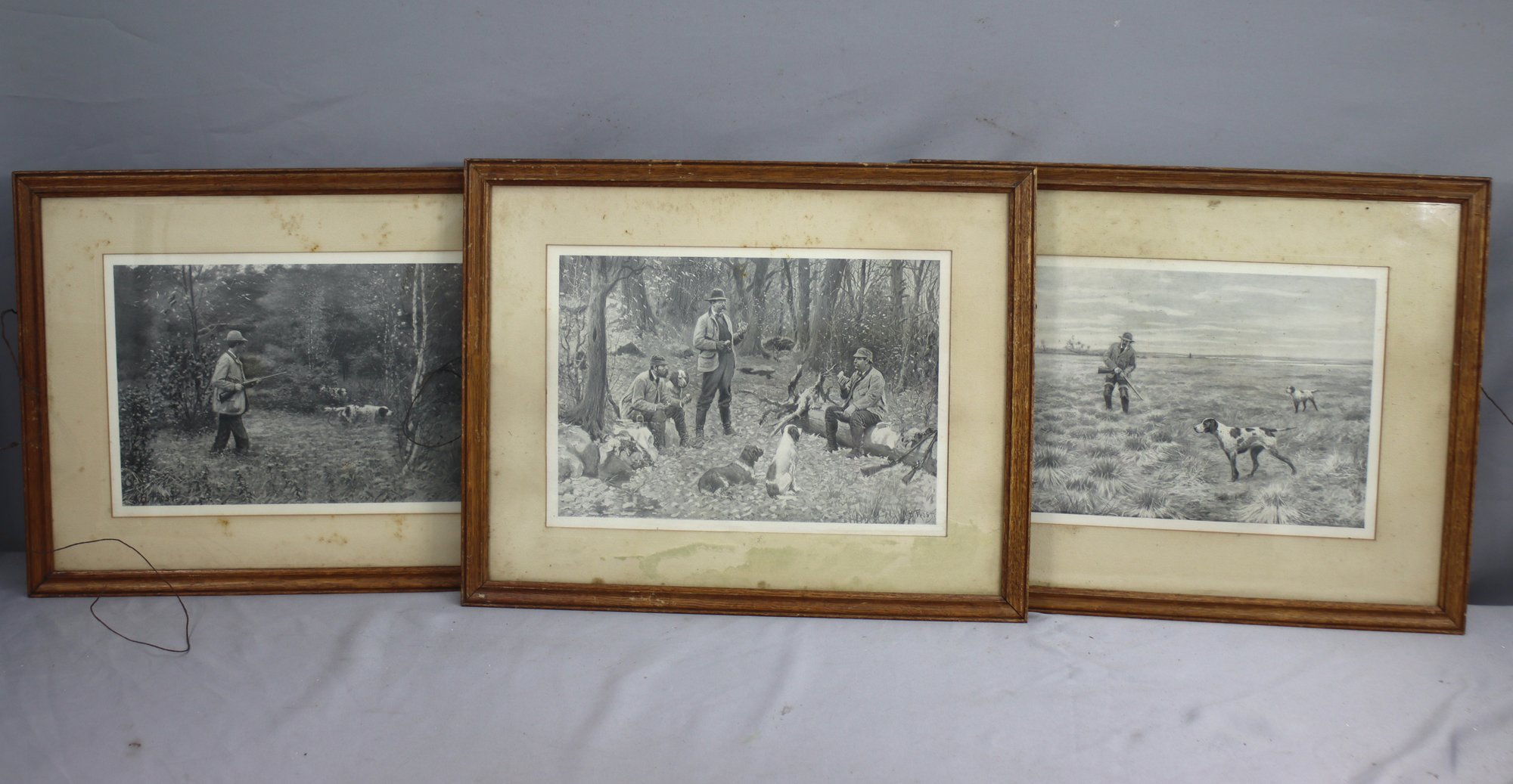 Three (3) A.B. FROST -FAMOUS AMERICAN ILLUSTRATOR-Hunting Scene #55631 ...