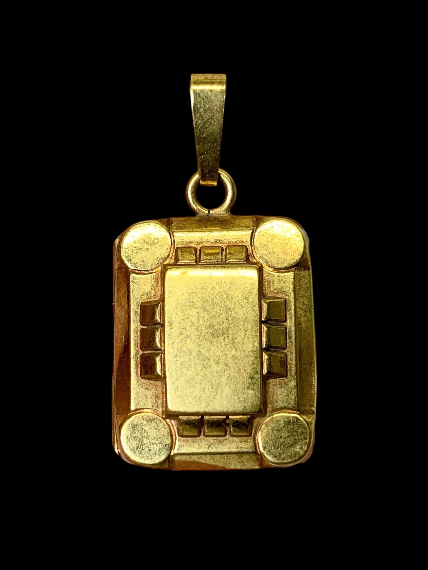 Unusual Art Deco Box Style Pendant #8798 | Auctionninja.com