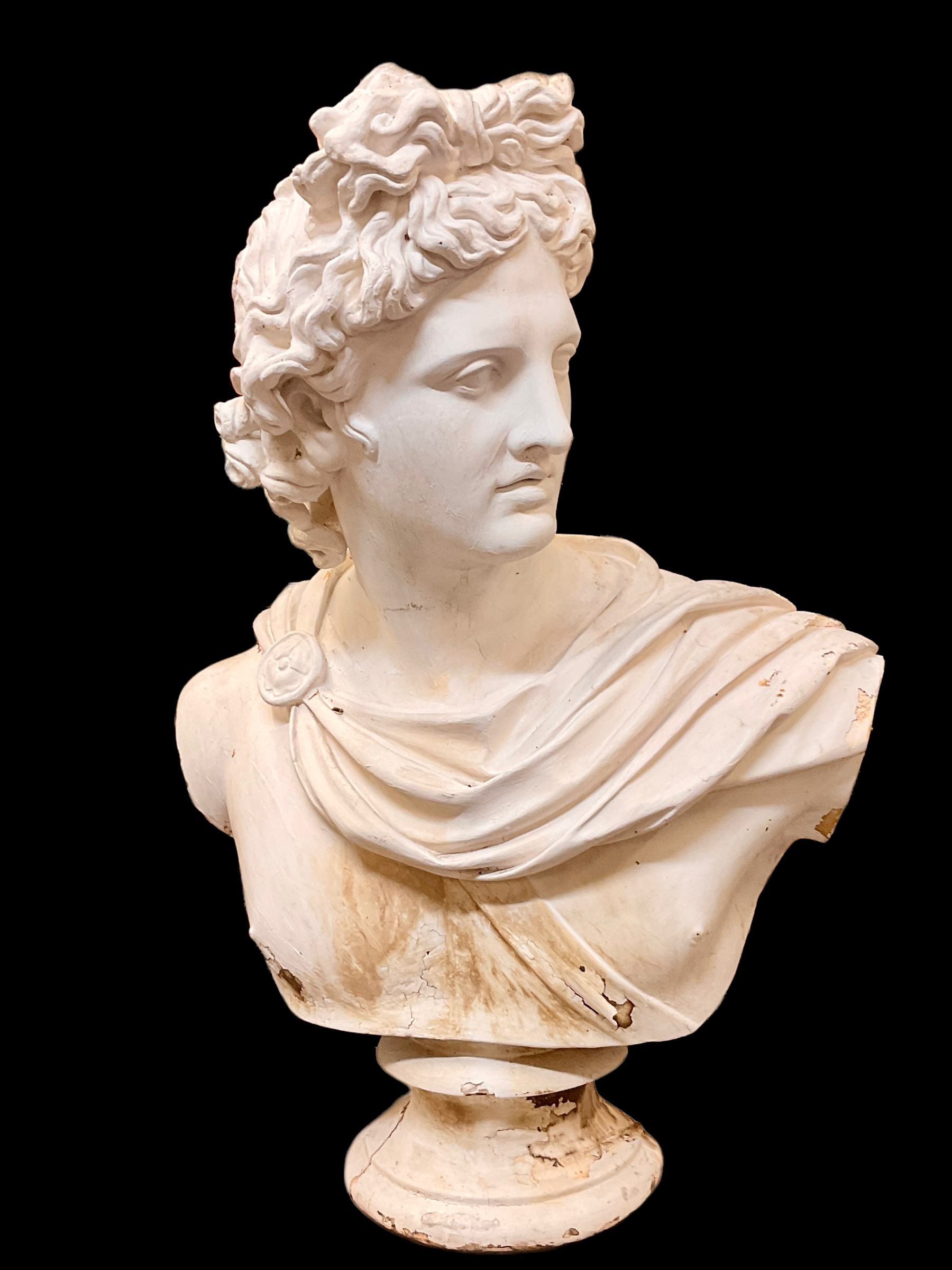Massive Neo-Classic Antique Plaster Bust #2039 | Auctionninja.com