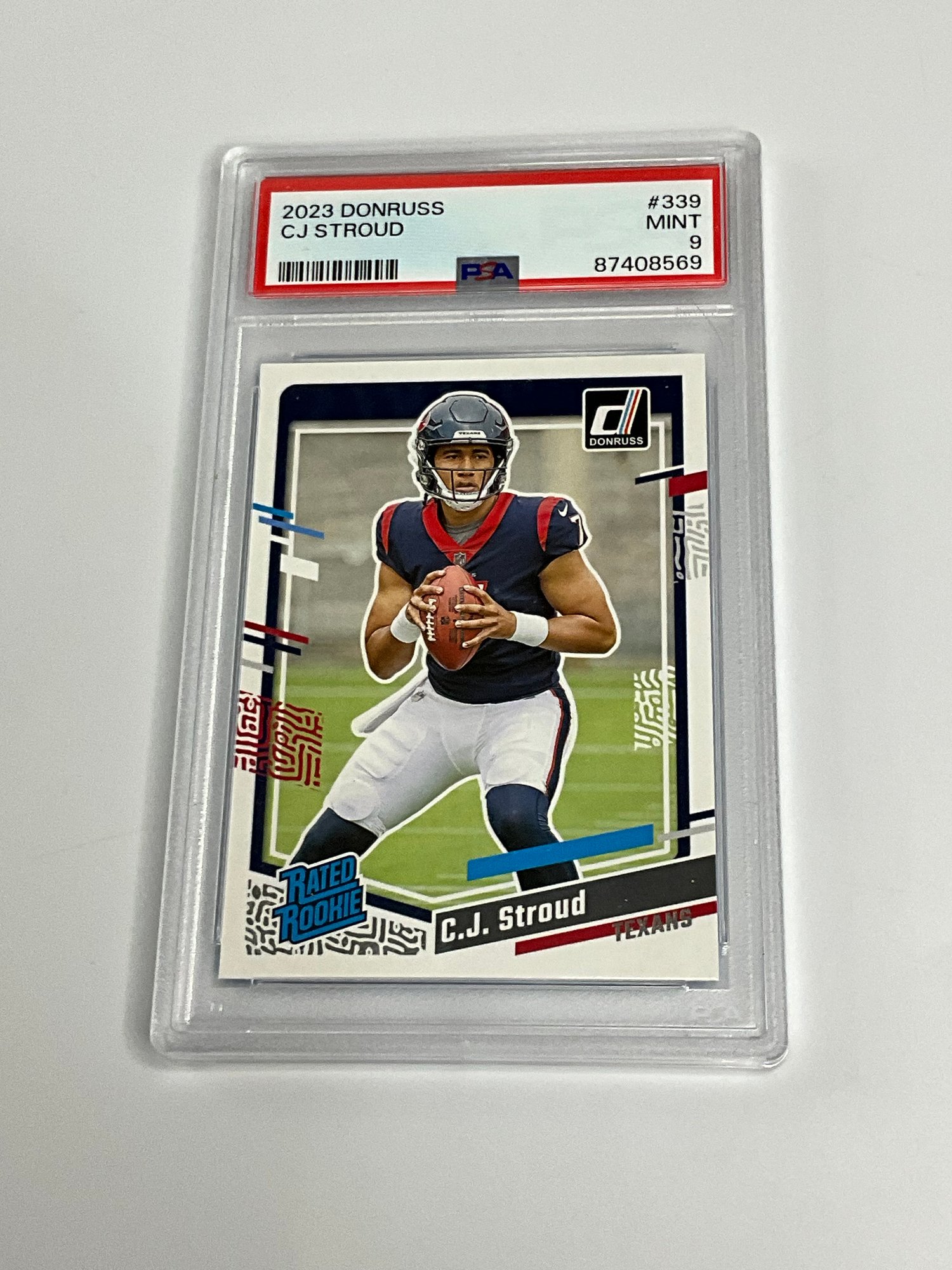 CJ Stroud 2023 Donruss Rated Rookie Graded PSA 9 #18358 | Auctionninja.com