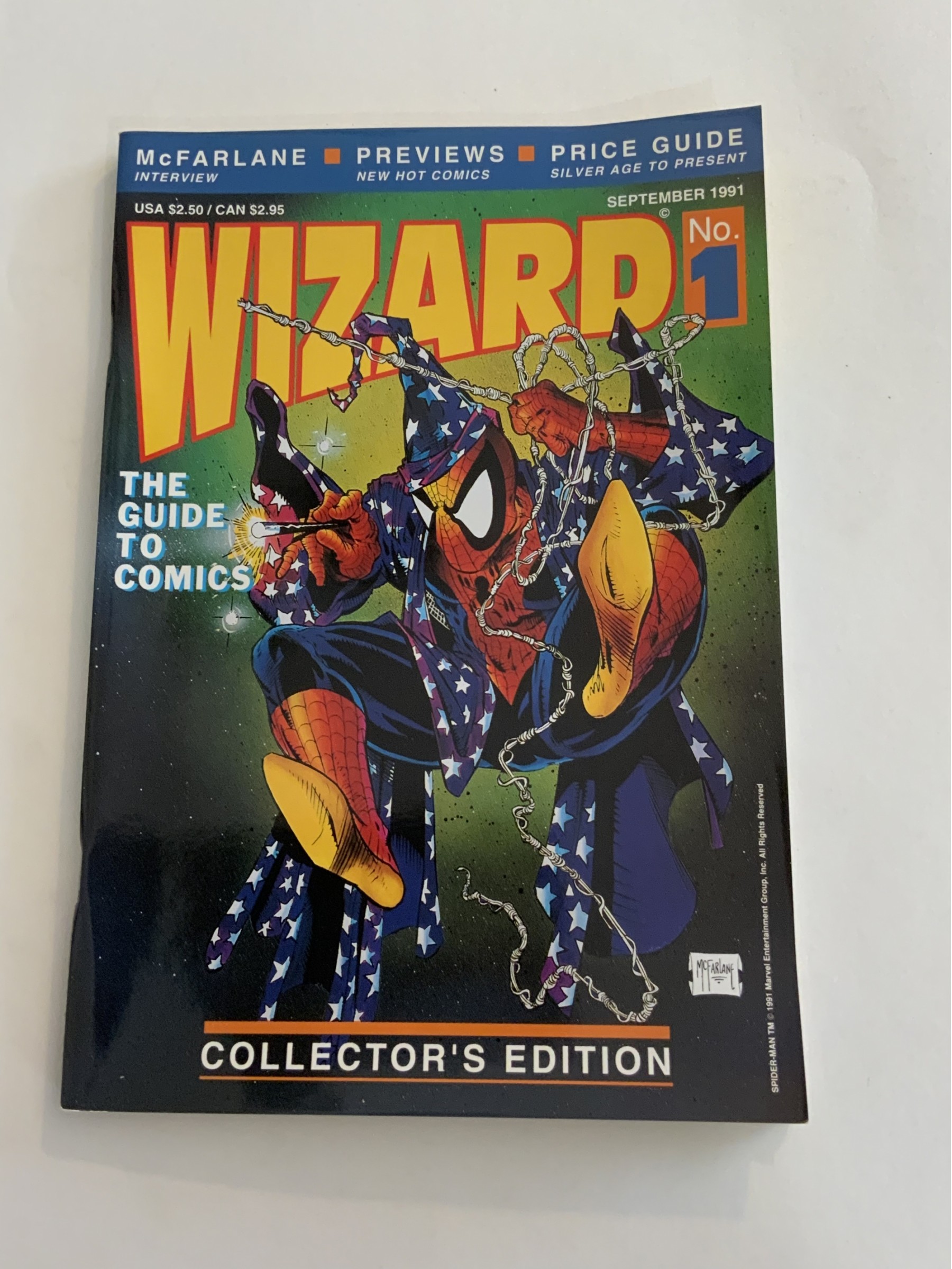 Wizard #1 The Guide To Comic Books Spiderman Cover #4407 | Auctionninja.com