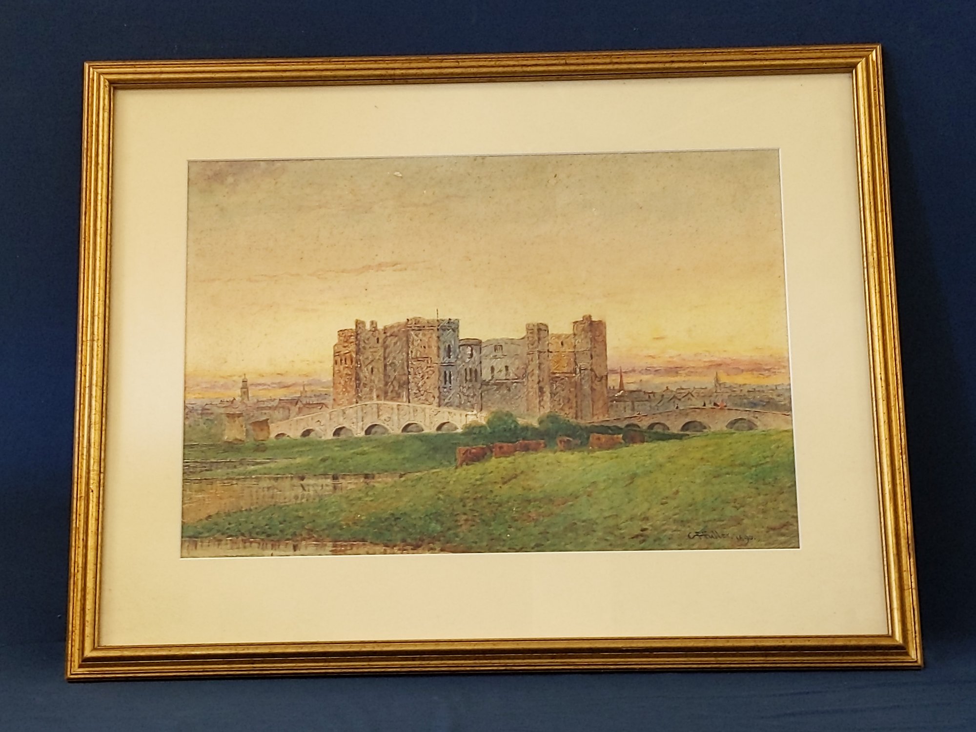 Signed C. F. Fuller 1890 Watercolor Painting #1588171 | Auctionninja.com