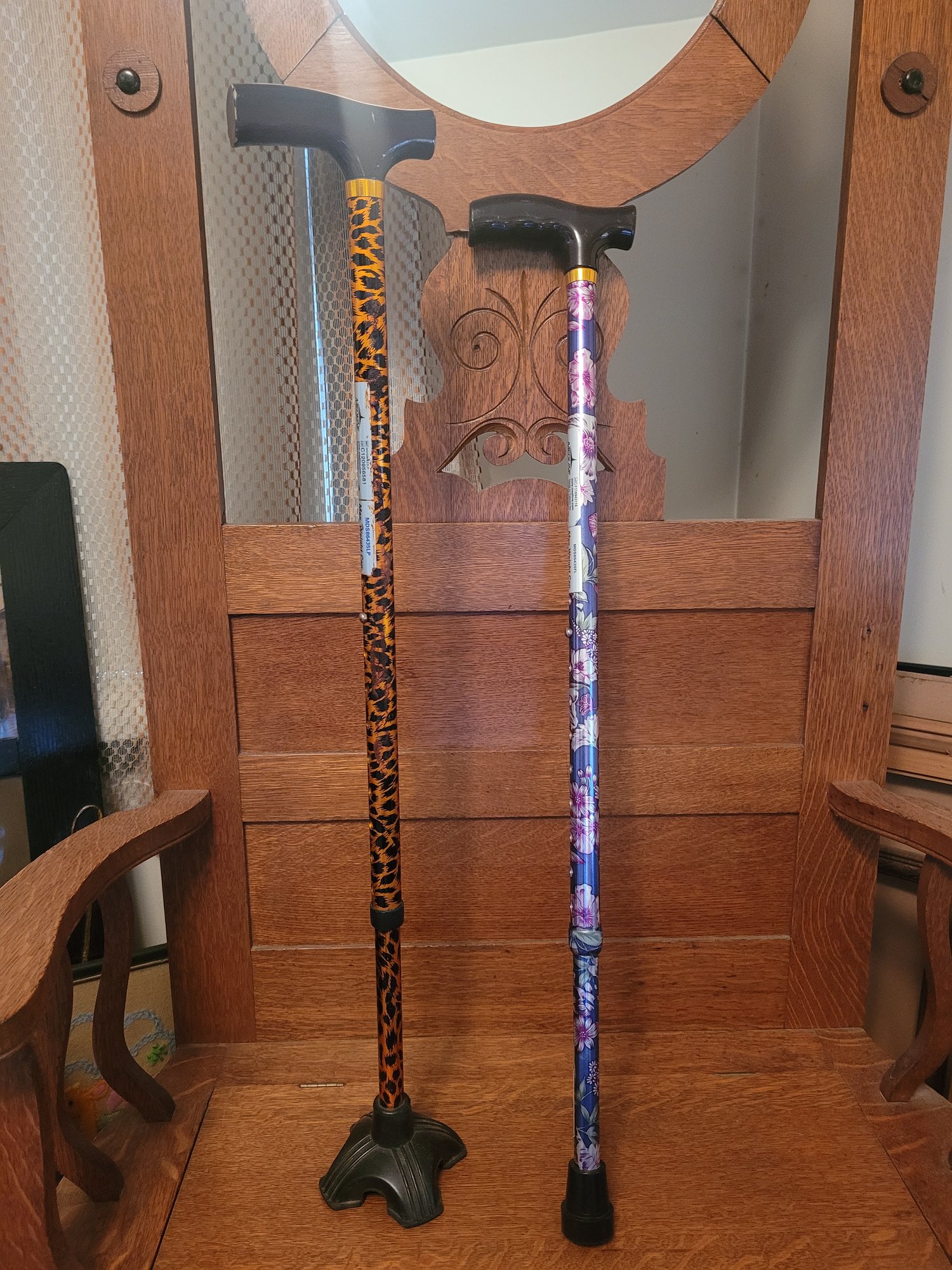 Great Pair Of Adjustable Height Metal Canes. Br1 #1881919 ...