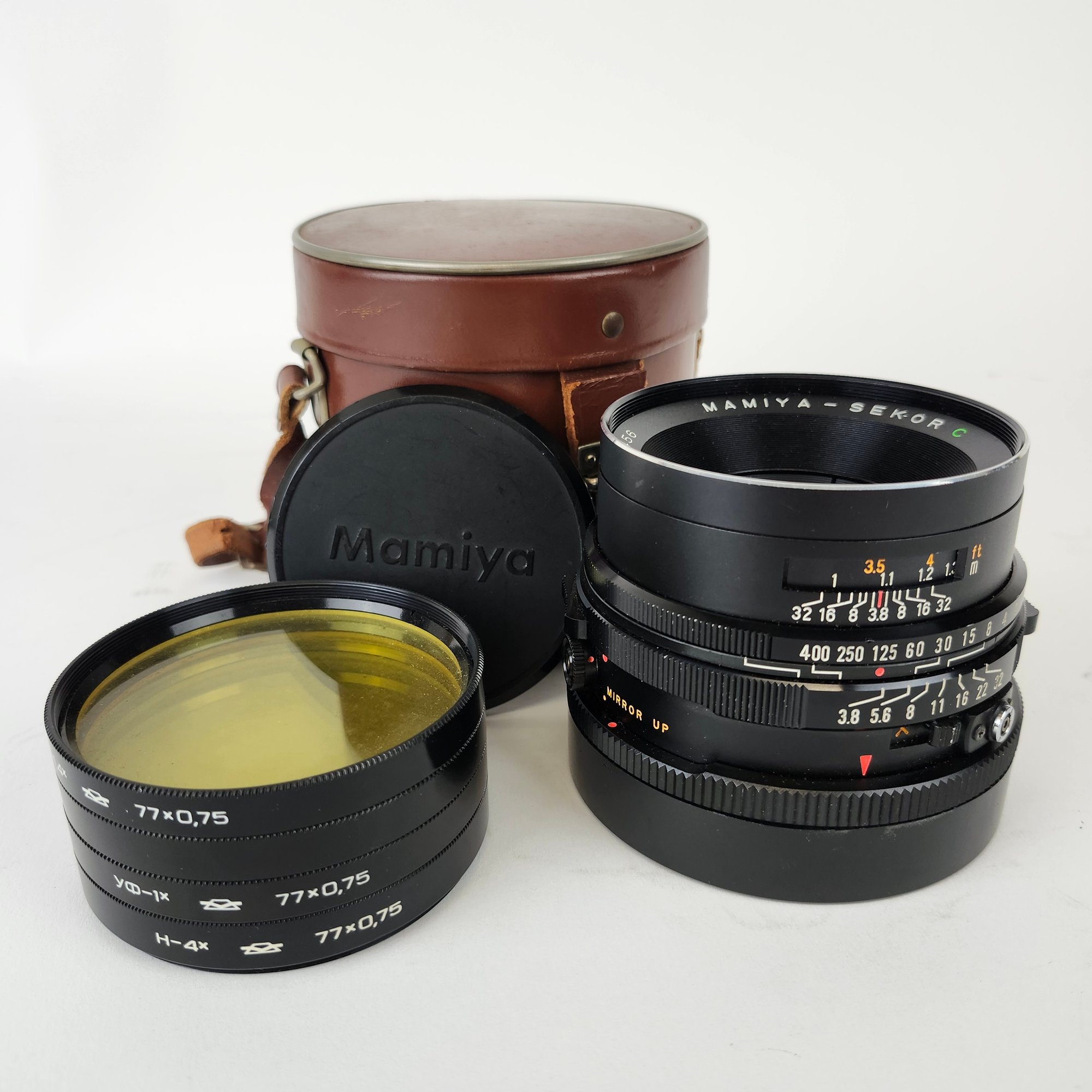 Mamiya Sekor C 127mm 1:3.8 Medium Format Lens With Case And Filters ...