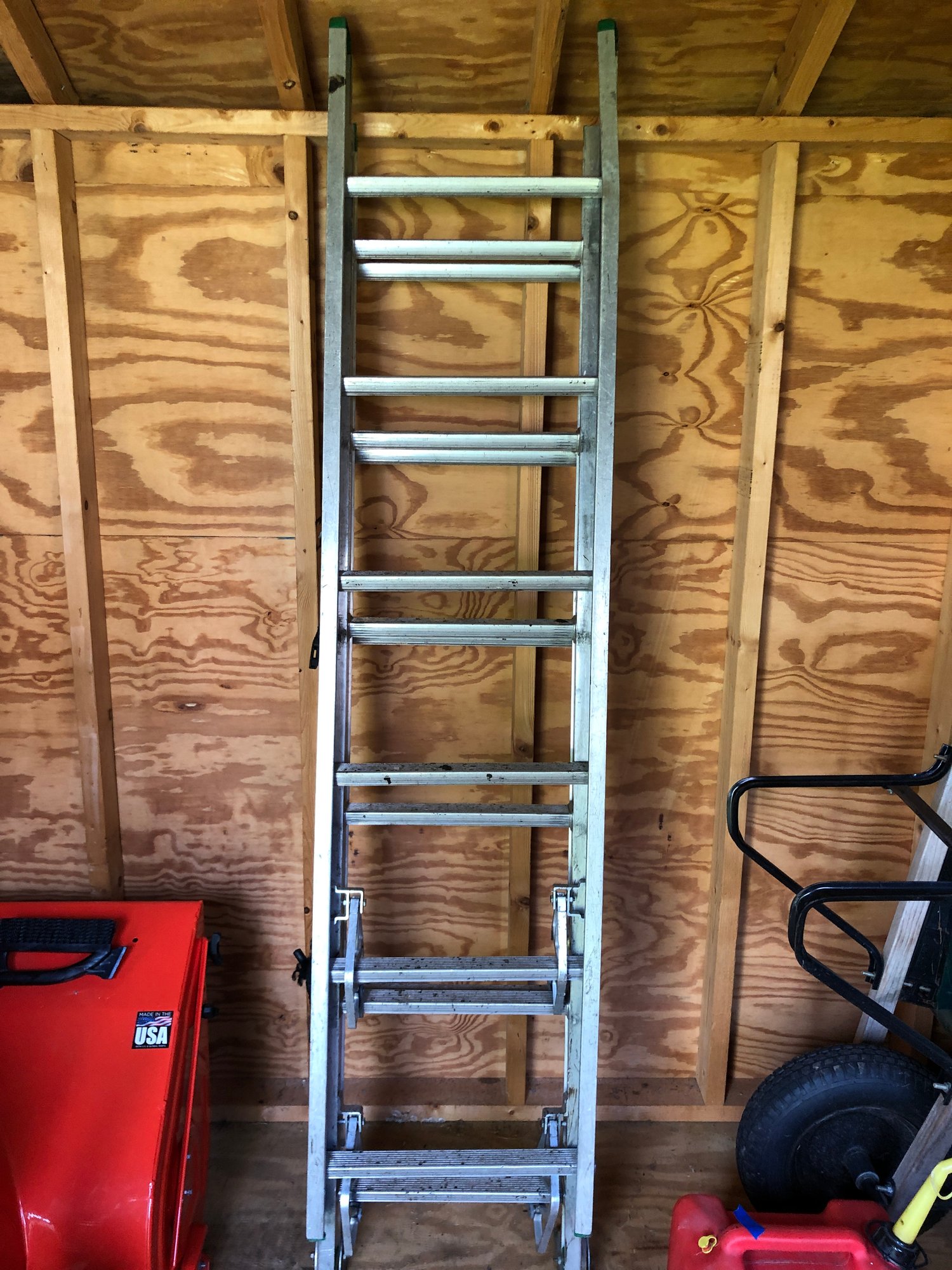 18 Foot Reach Werner Aluminum Telescoping Multi Position Ladder ...