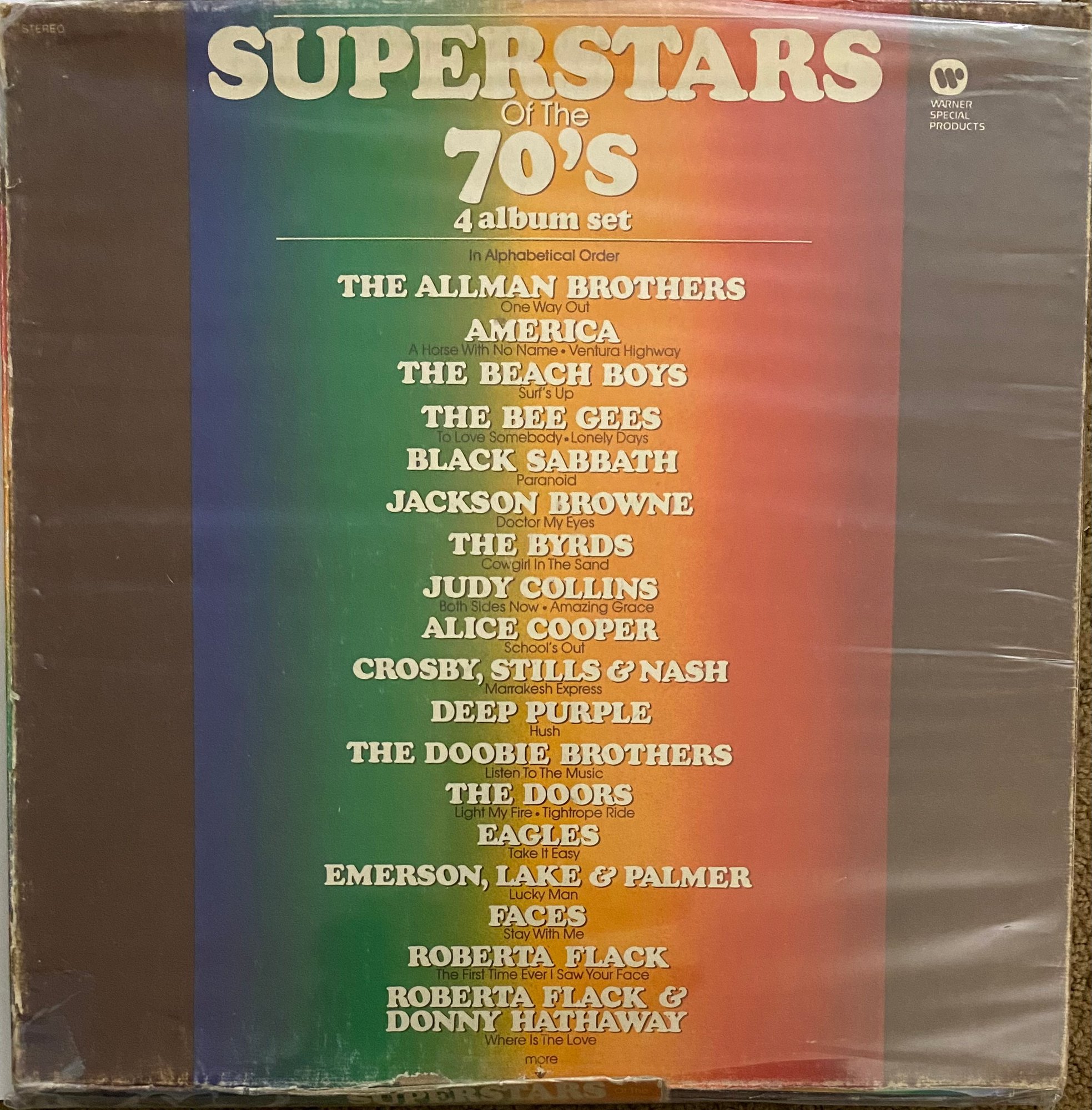 SUPERSTARS OF THE 70's - 4- LP RECORD SET 1973 WARNER RECORDS - LED ...
