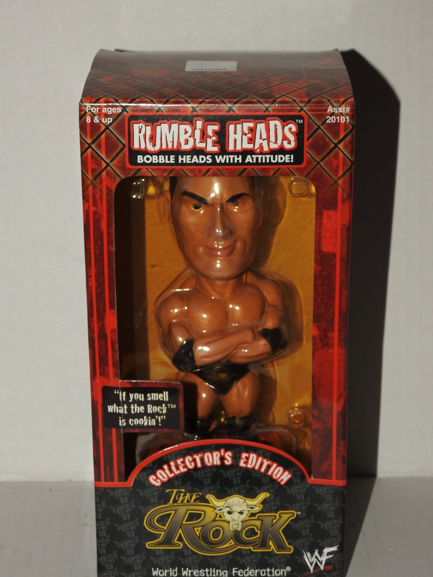 Vintage WWF Wwe The Rock Wrestling Bobble Head #1642057 | Auctionninja.com