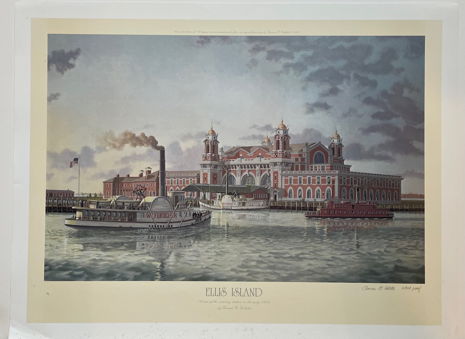 Ellis Island Print (Artist Proof) Signed By Thomas Colletta #1633364 ...
