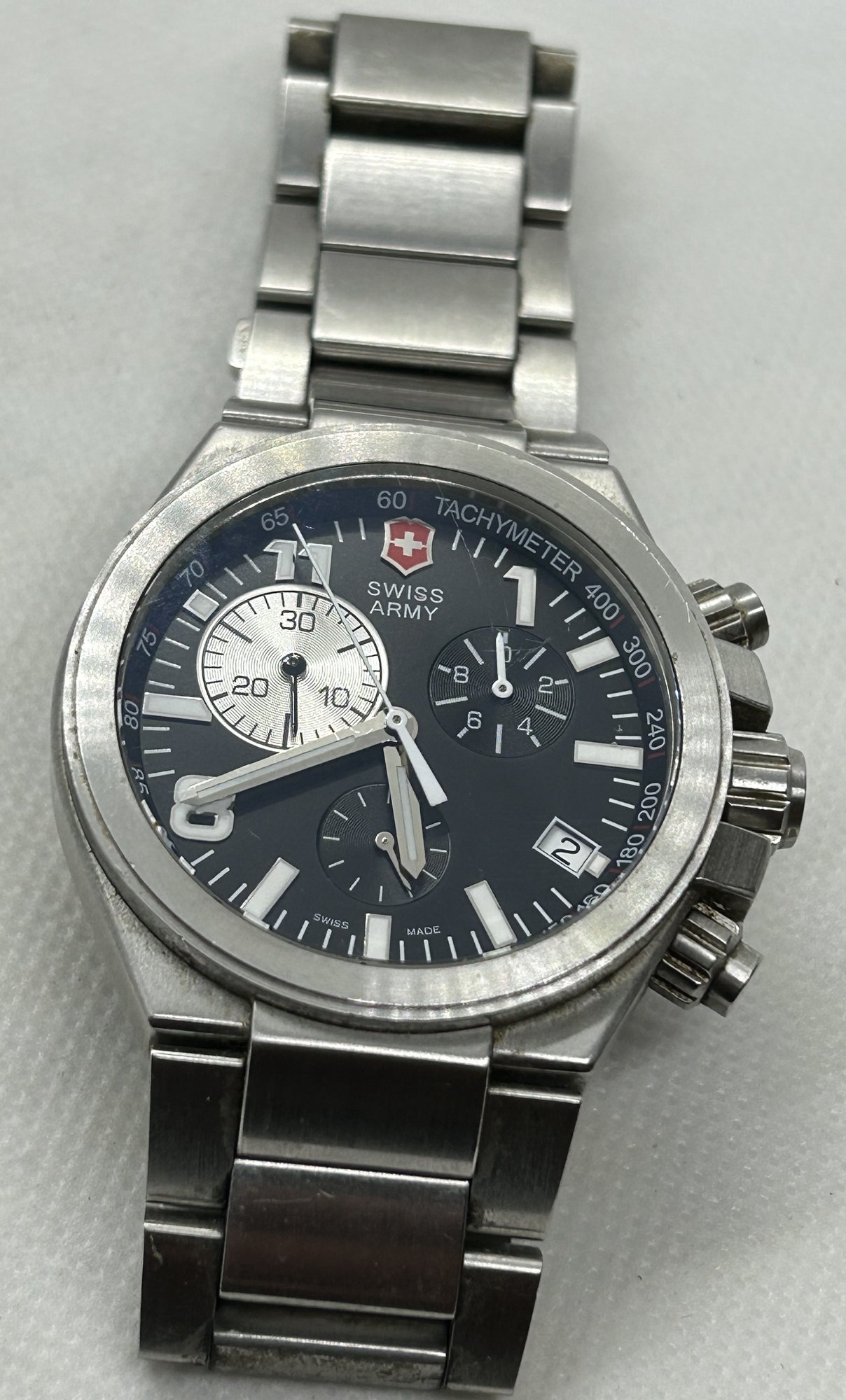 Original SWISS ARMY CONVOY CHRONOGRAPH- Flagship Model In Excellent ...