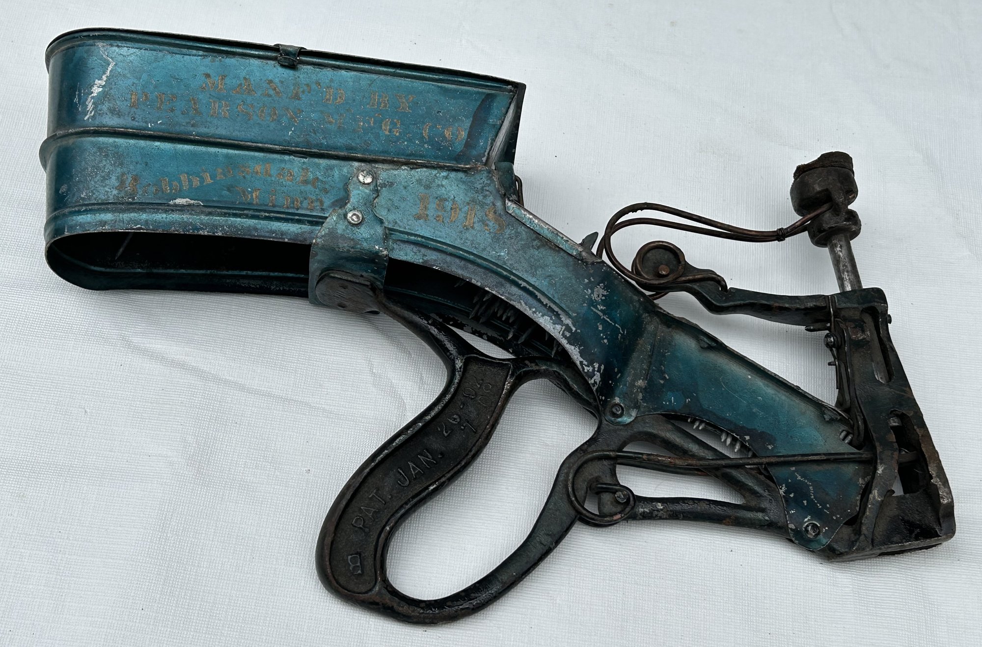 Antique PEARSON'S AUTOMATIC NAILER- 1908 Patent Nail Gun With Great ...