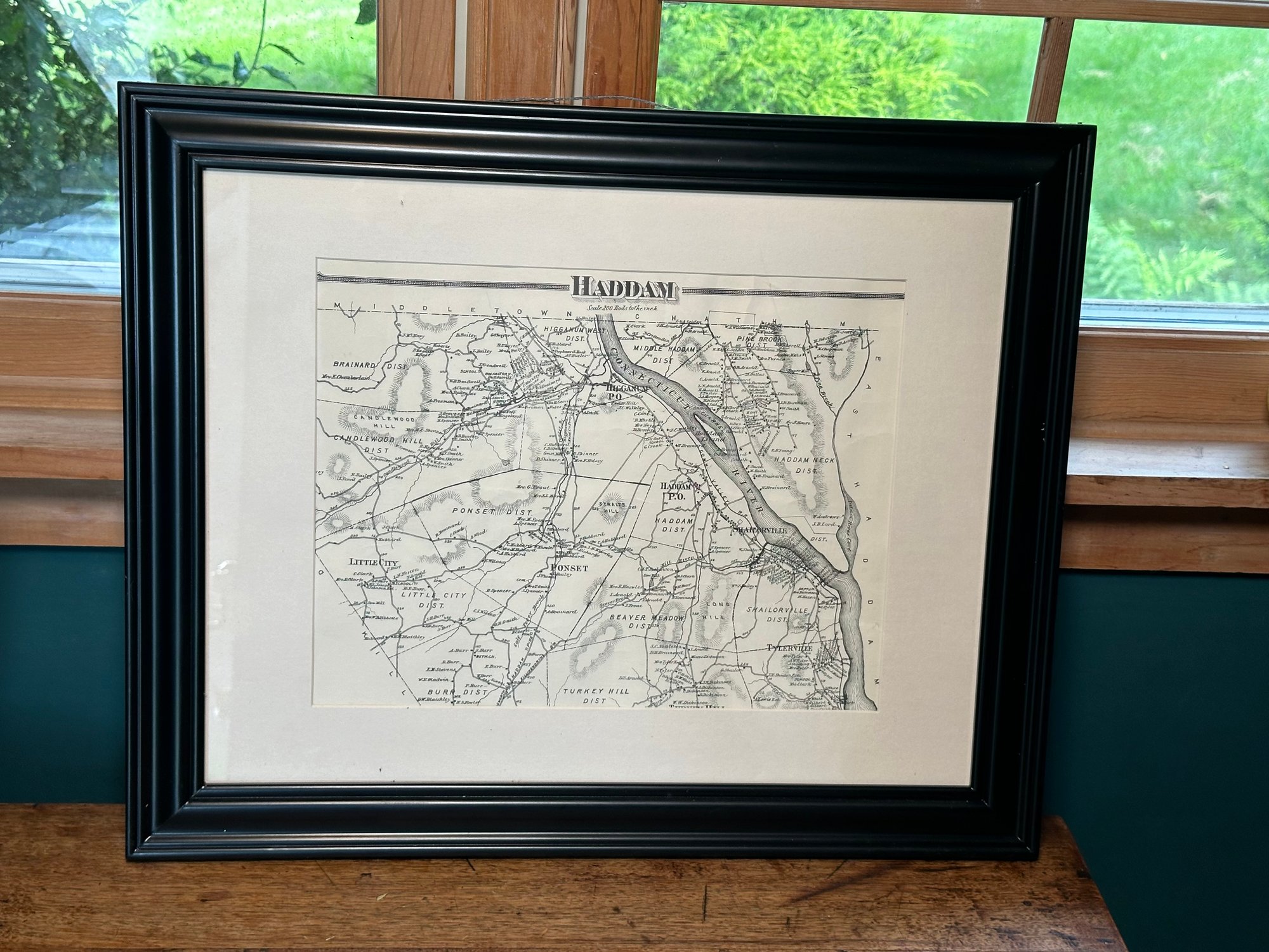 A Framed Map Of Haddam Connecticut #40785541 | Auctionninja.com